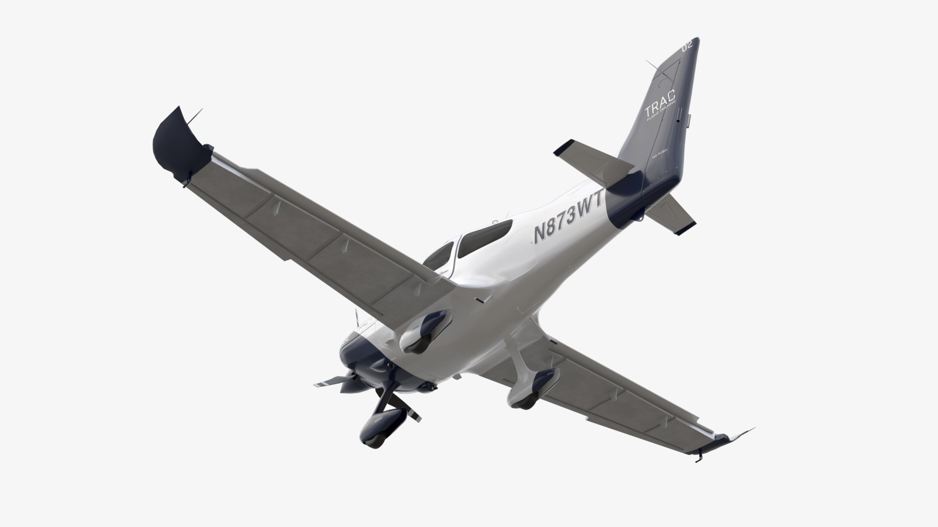 3D model Aircraft Propeller TRAC Flight Trainer 3D Model VR / AR / low ...