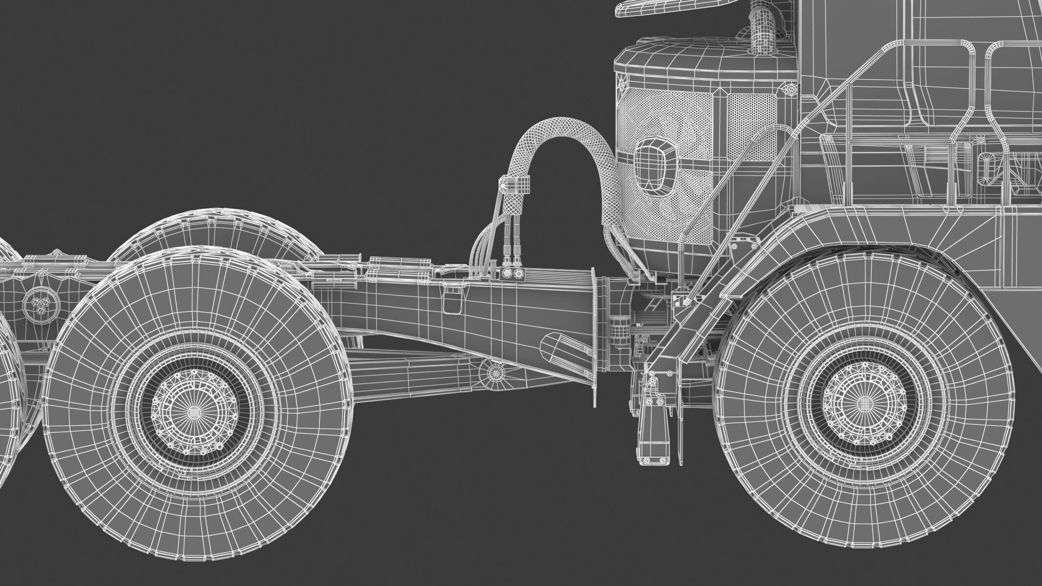 CAT Articulated Truck Bare Chassis 725 Bare Chassis 3D model | CGTrader