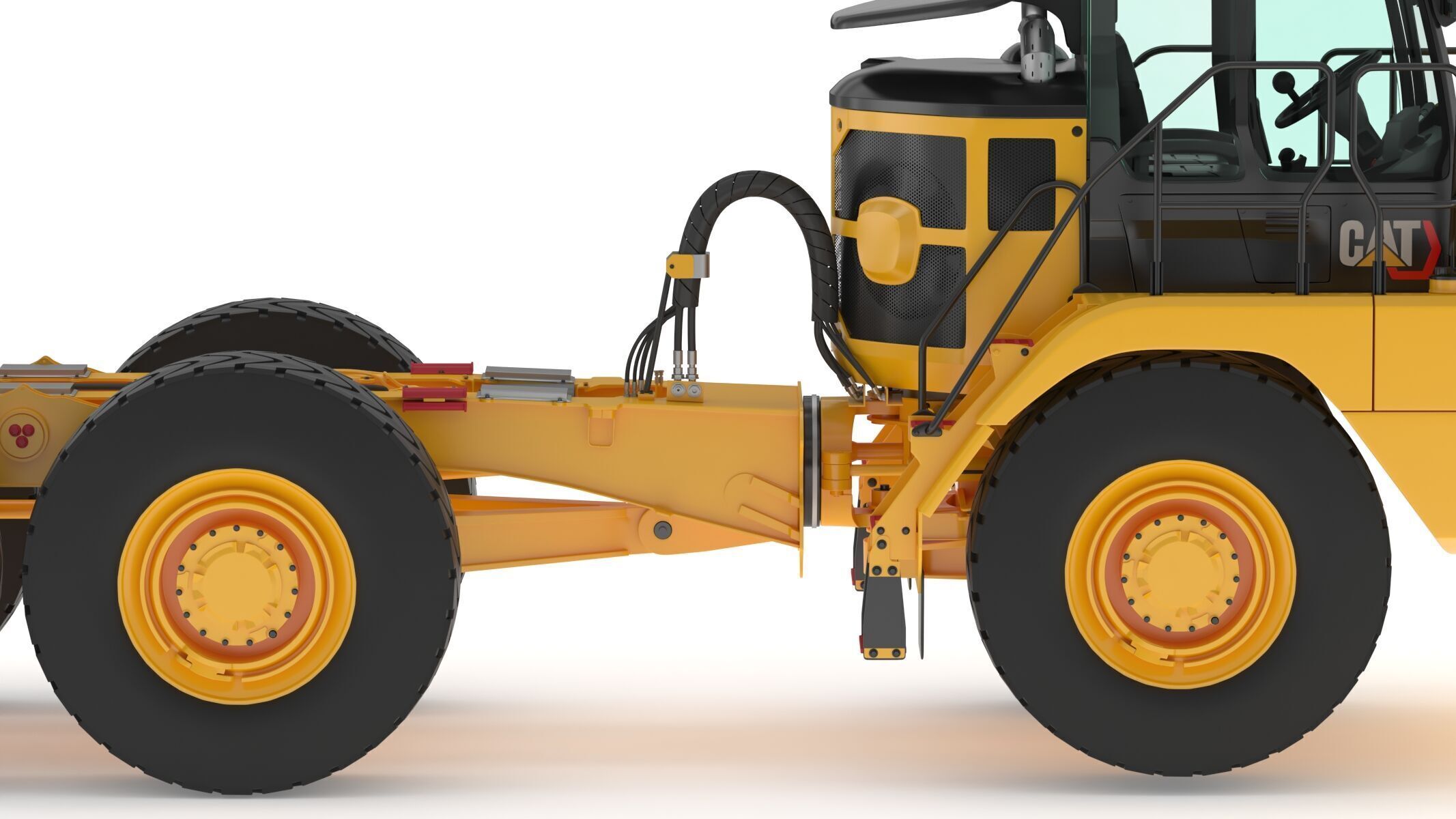 CAT Articulated Truck Bare Chassis 725 Bare Chassis 3D model | CGTrader