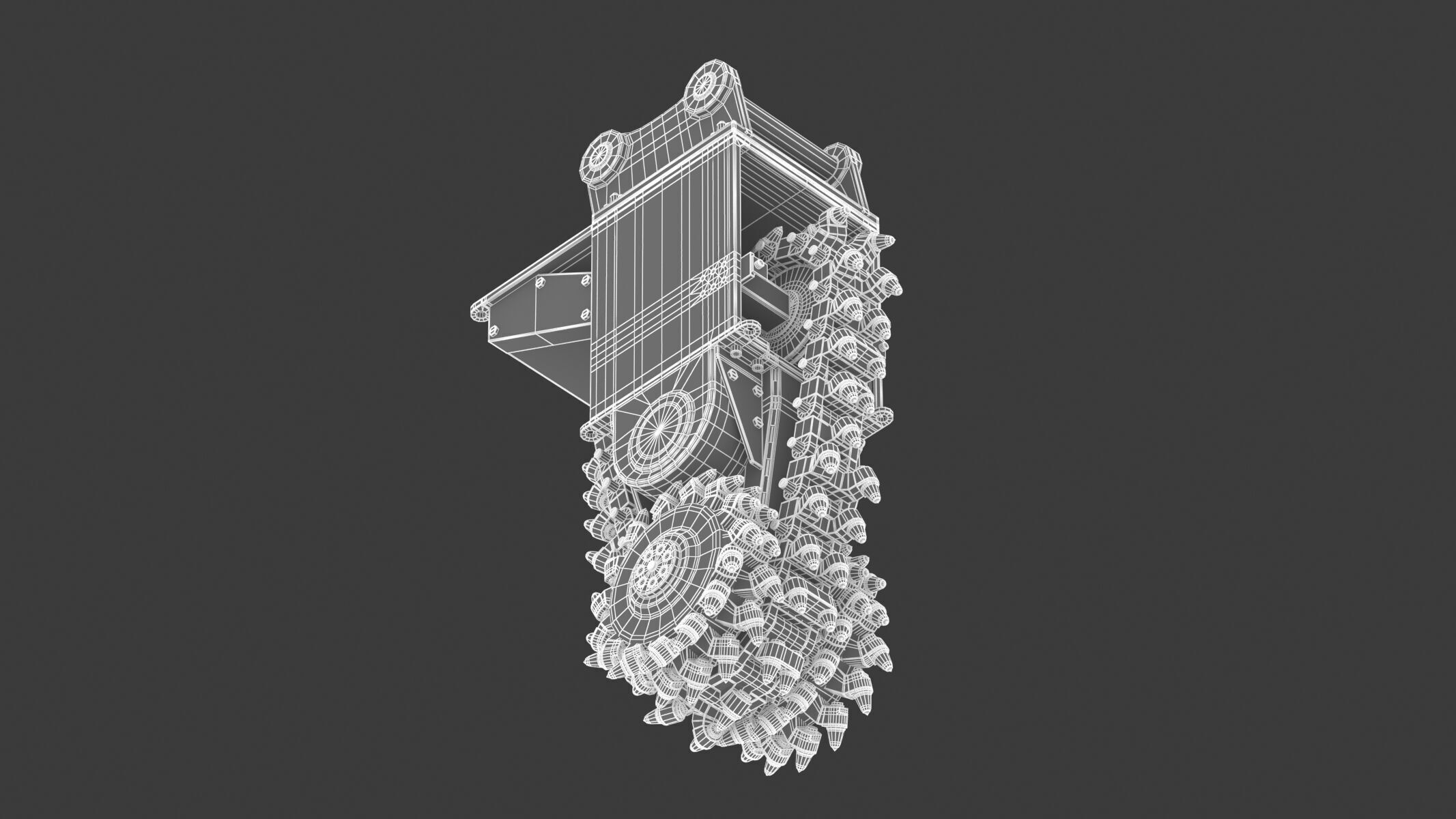 Chain Cutters For Excavator 3D model | CGTrader