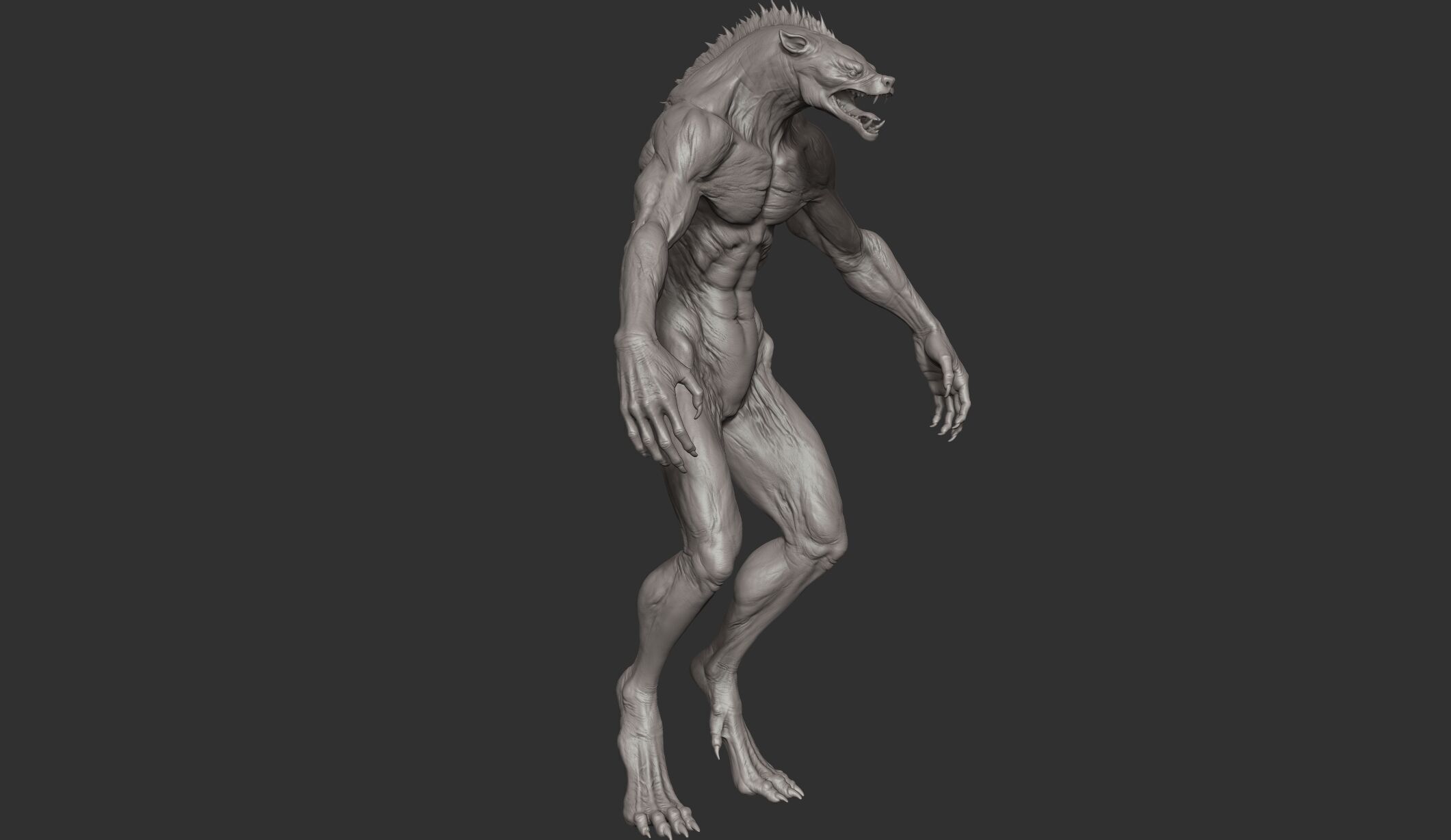 Highly Detailed Werewolf Sculpt 3D model | CGTrader