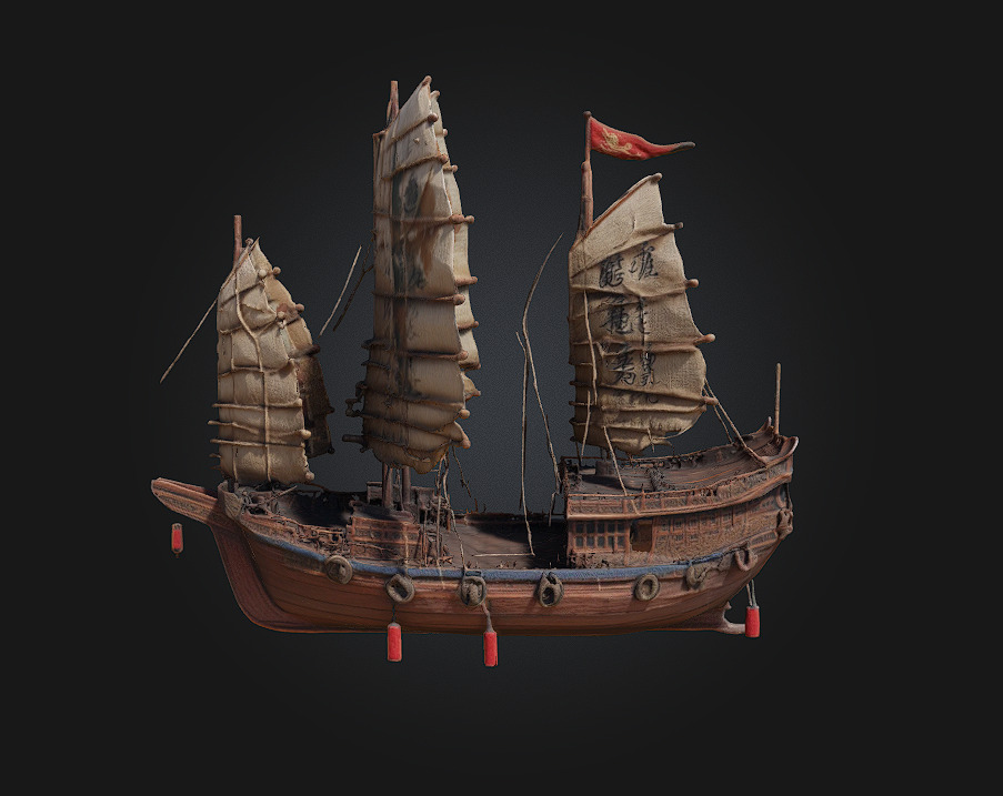 Pirate Brigantine The Fearsome Seafaring Raider free 3D model | CGTrader