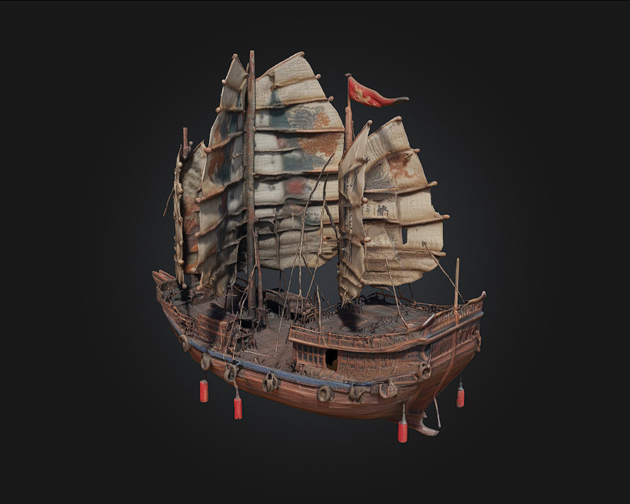 Pirate Brigantine The Fearsome Seafaring Raider free 3D model | CGTrader