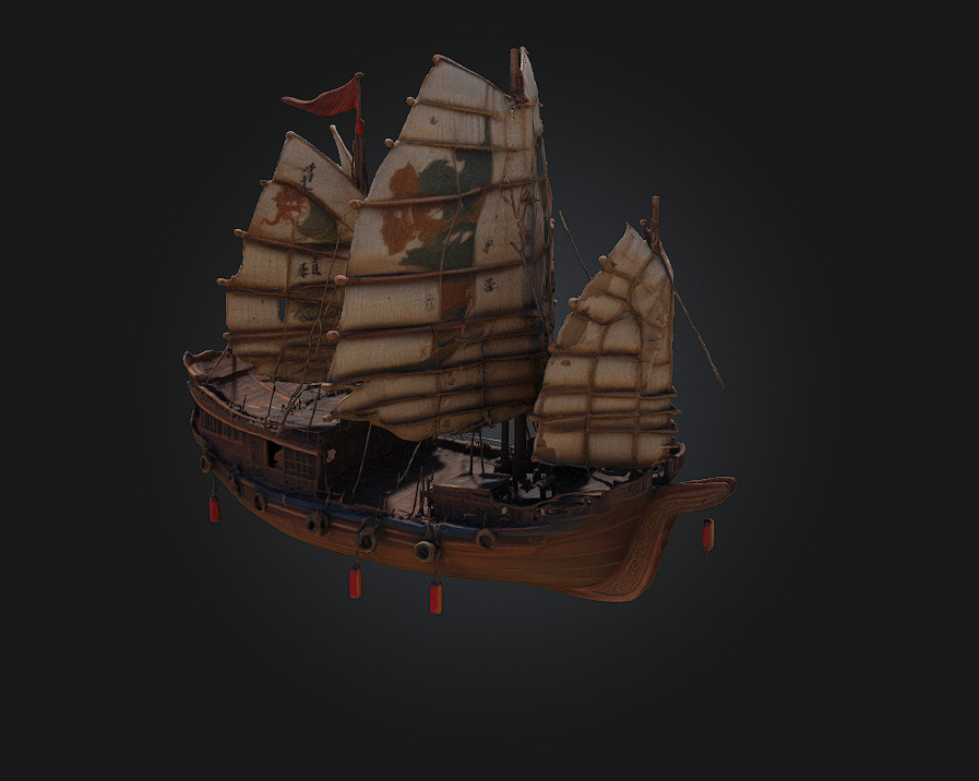 Pirate Brigantine The Fearsome Seafaring Raider free 3D model | CGTrader