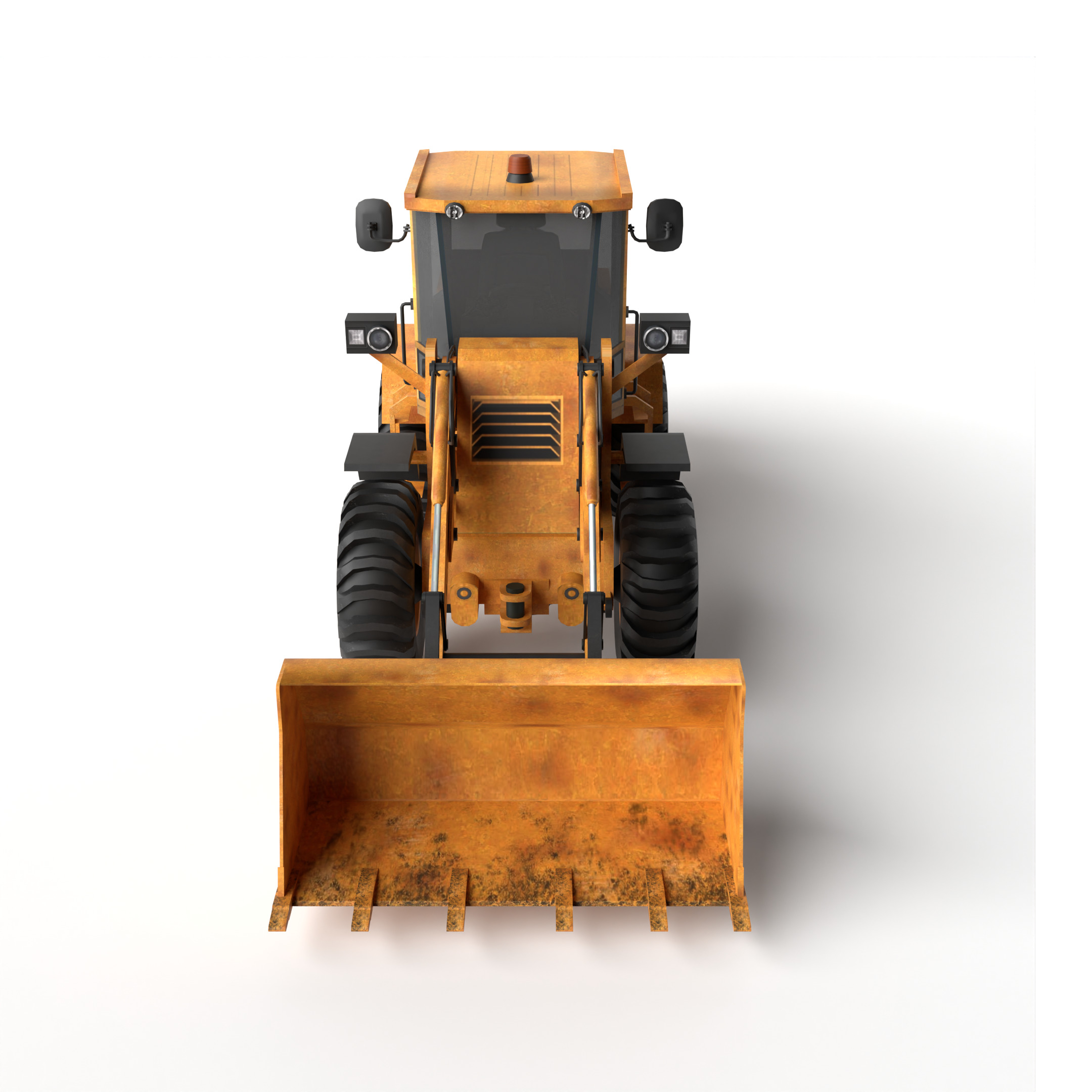 3D model Detailed 3D Model of a Construction Wheel Loader Blender VR ...