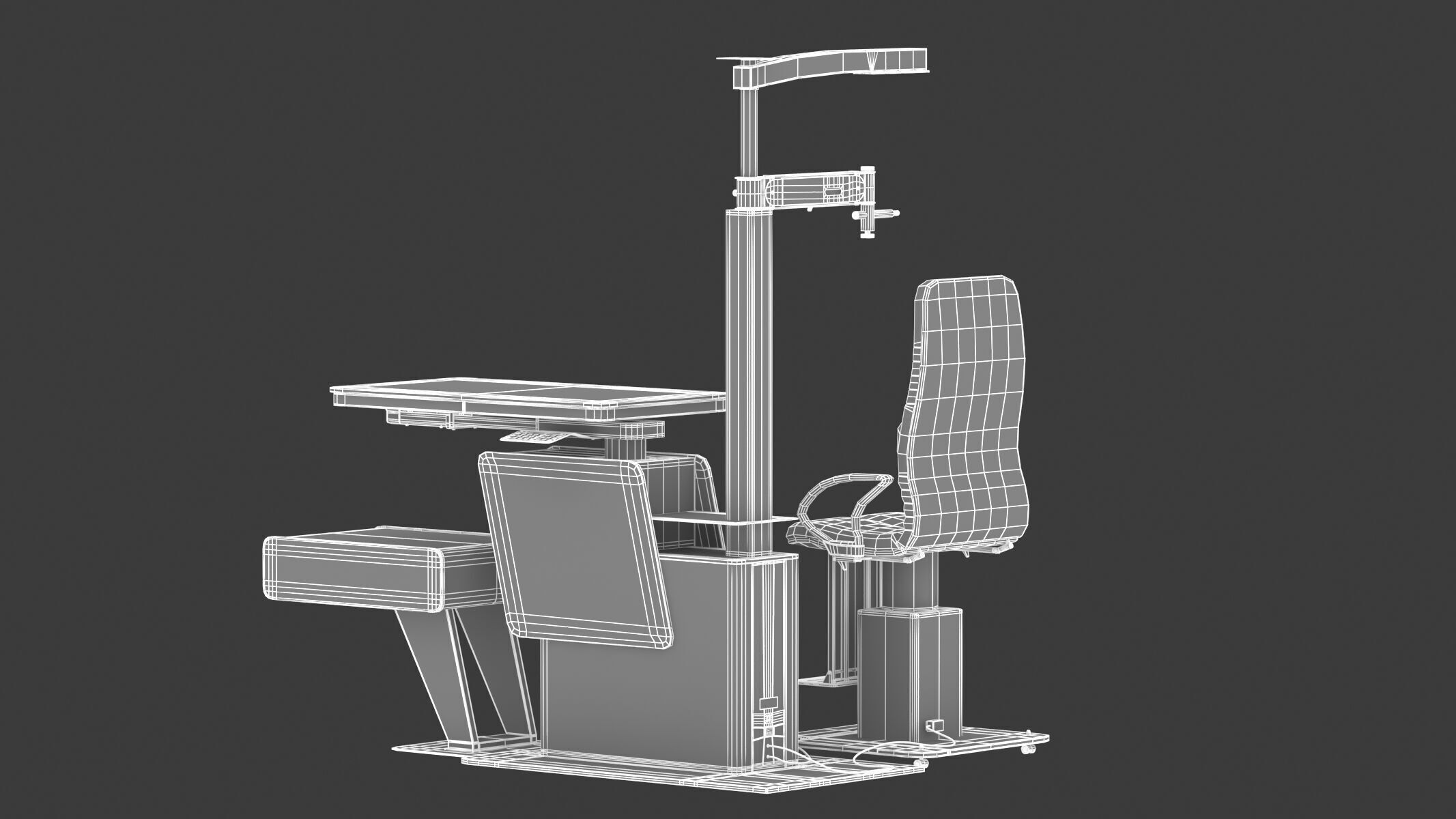 Medical Refraction Unit 3D model | CGTrader