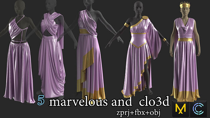 Marvelous Designer Game Clothing 3D model | CGTrader