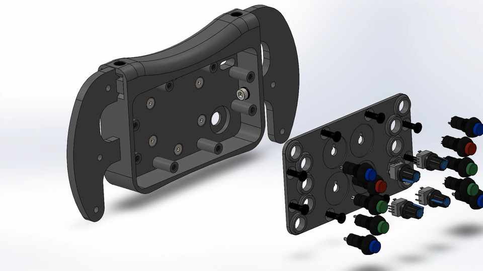 DIY F1 Steering Wheel - High-Quality CAD Plans 3D model | CGTrader