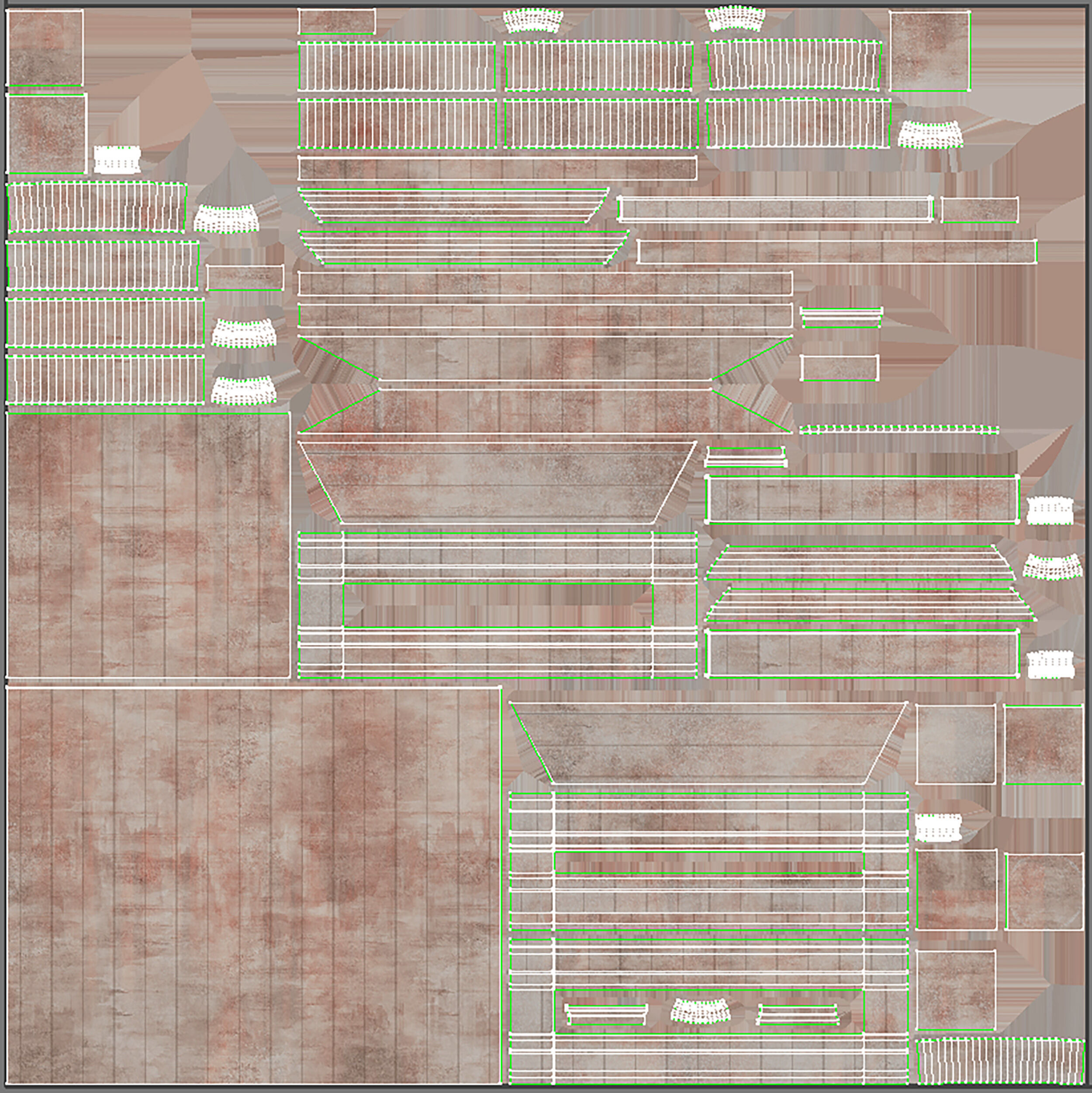 Classic Stone Column Stone Columns Corridor with Columns 3D model ...