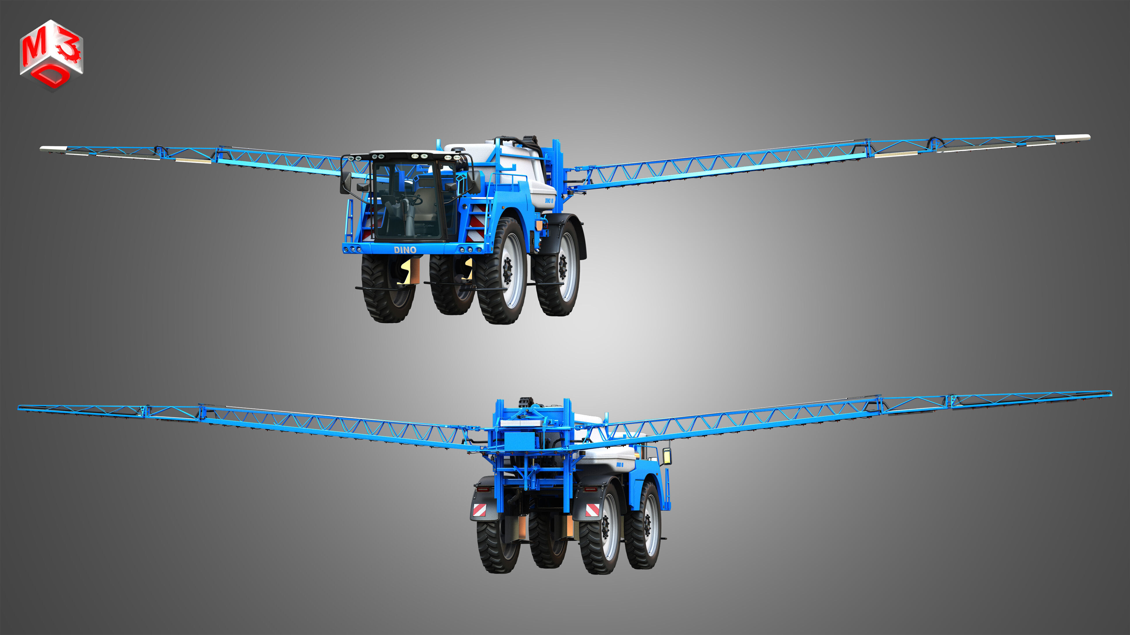 Dino3 Self-Propelled Sprayer - Open and Closed Arms 3D model | CGTrader