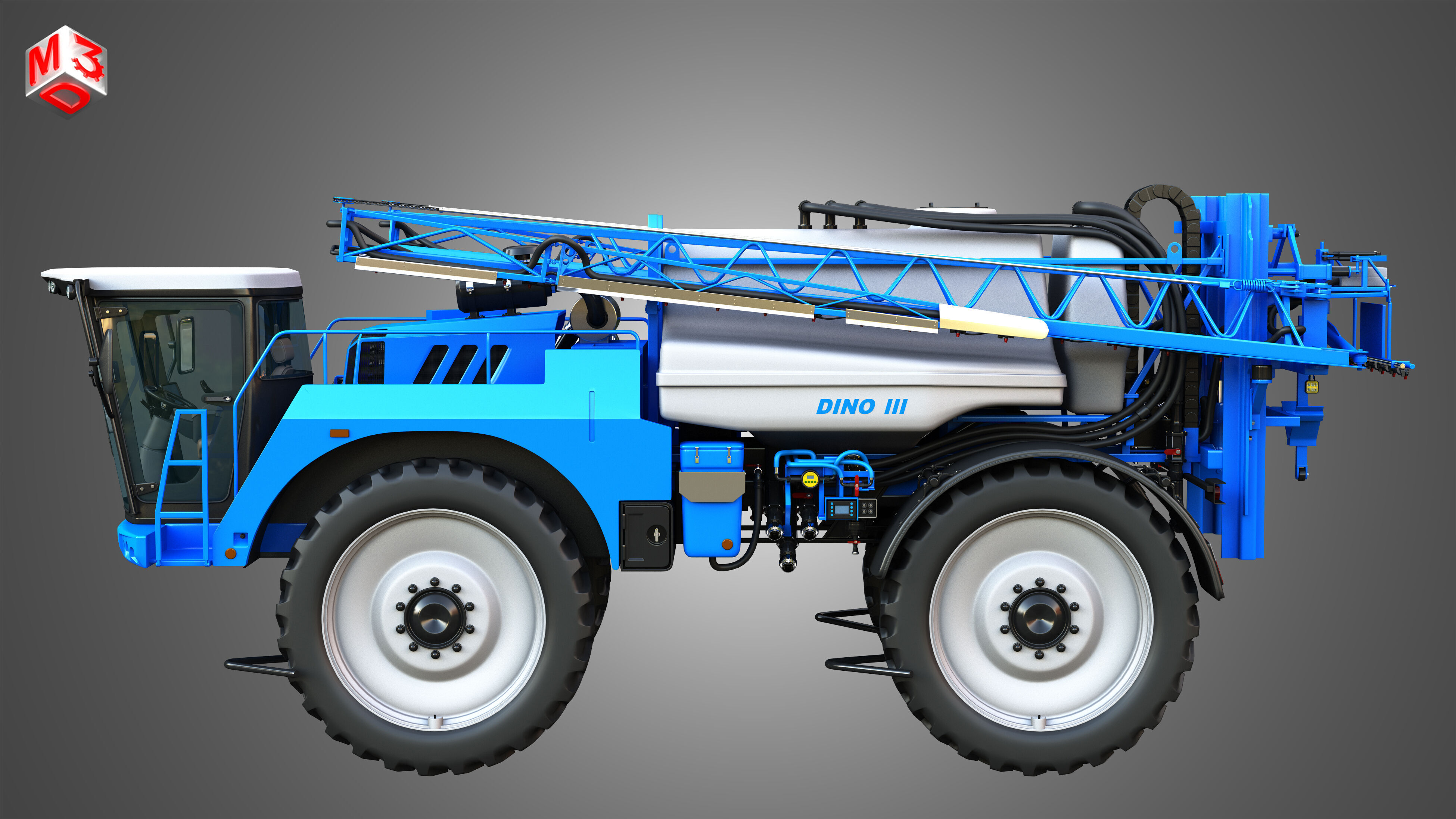 Dino3 Self-Propelled Sprayer - Open and Closed Arms 3D model | CGTrader