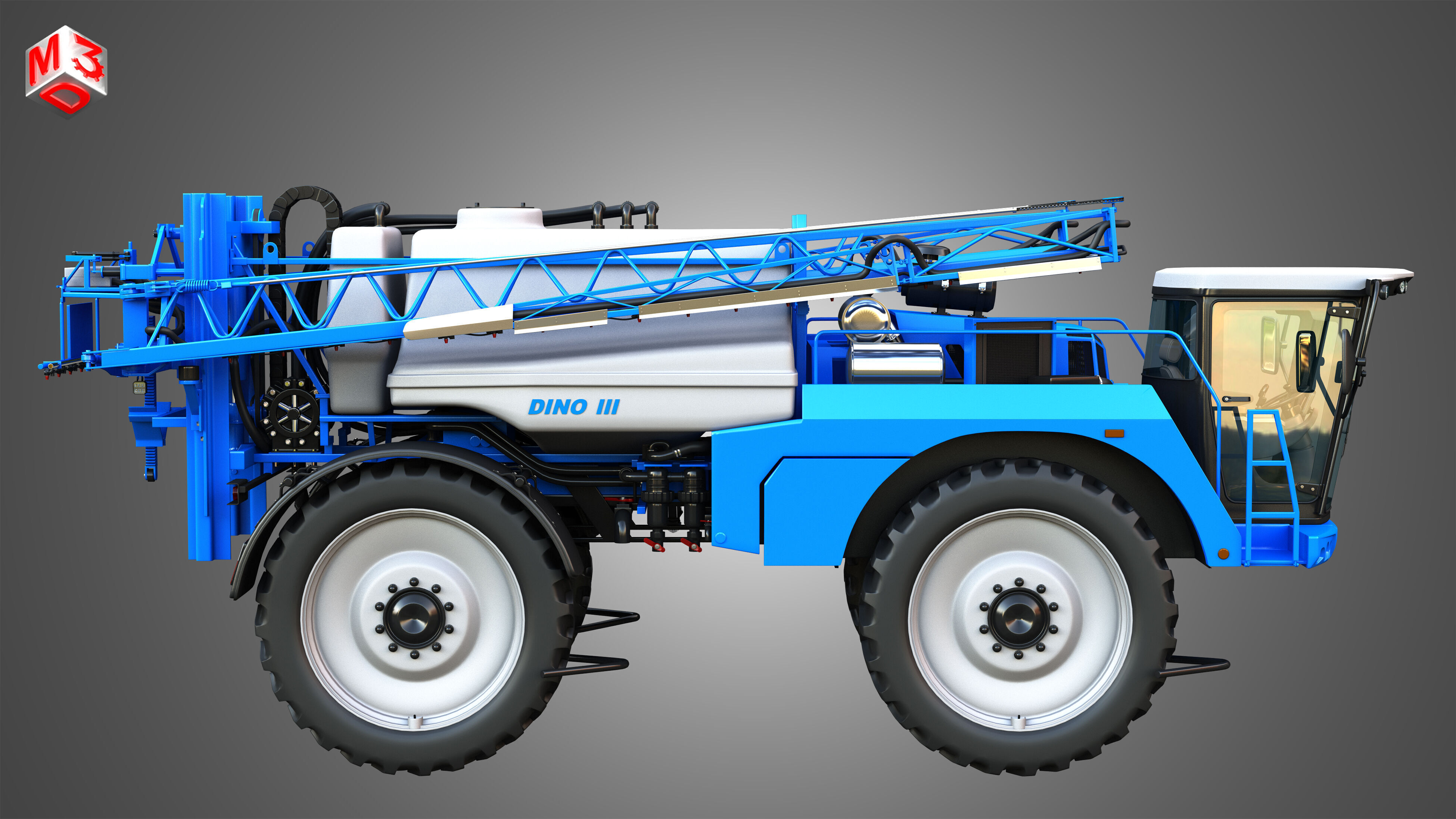 Dino3 Self-Propelled Sprayer - Open and Closed Arms 3D model | CGTrader