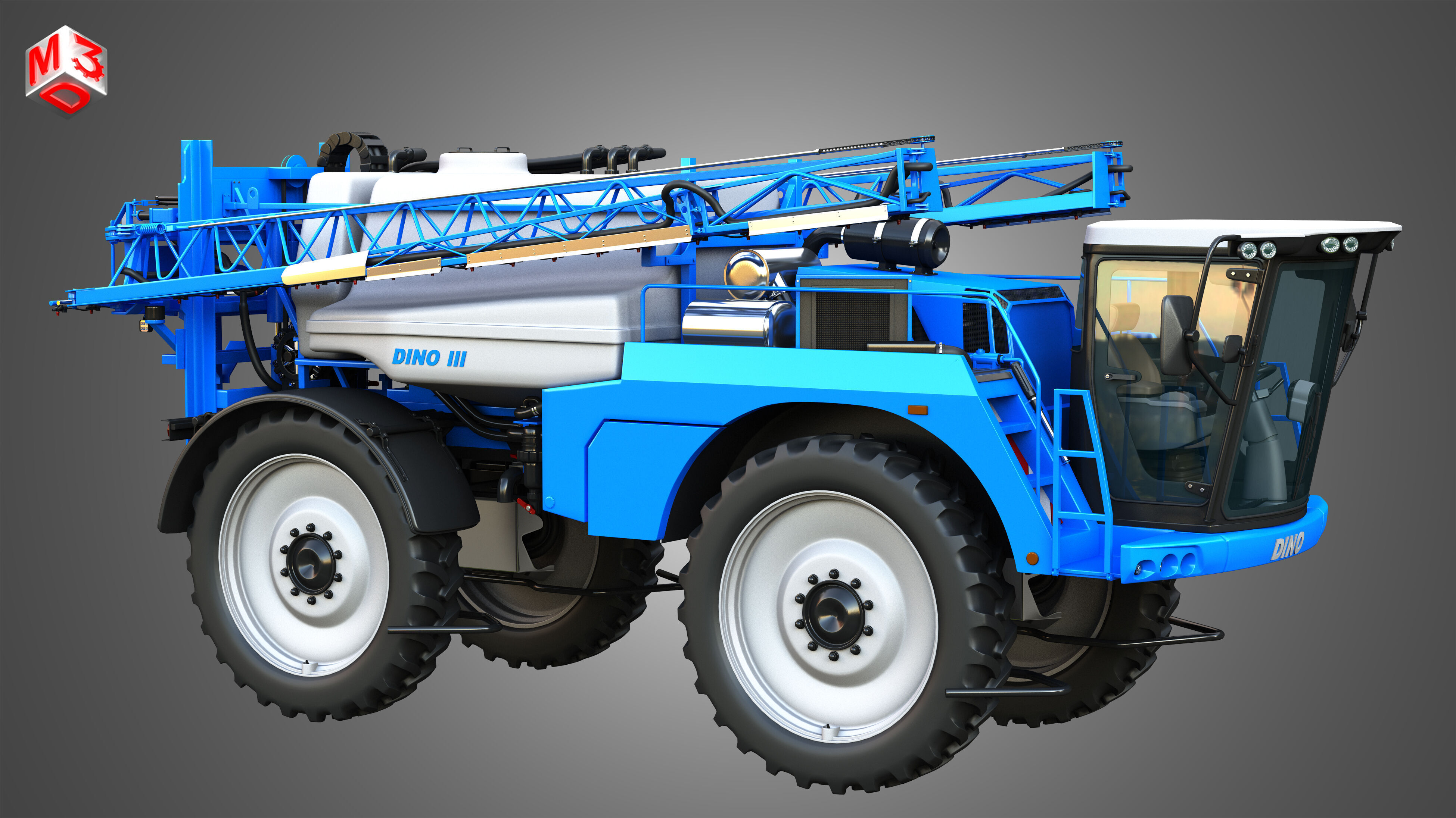 Dino3 Self-Propelled Sprayer - Open and Closed Arms 3D model | CGTrader