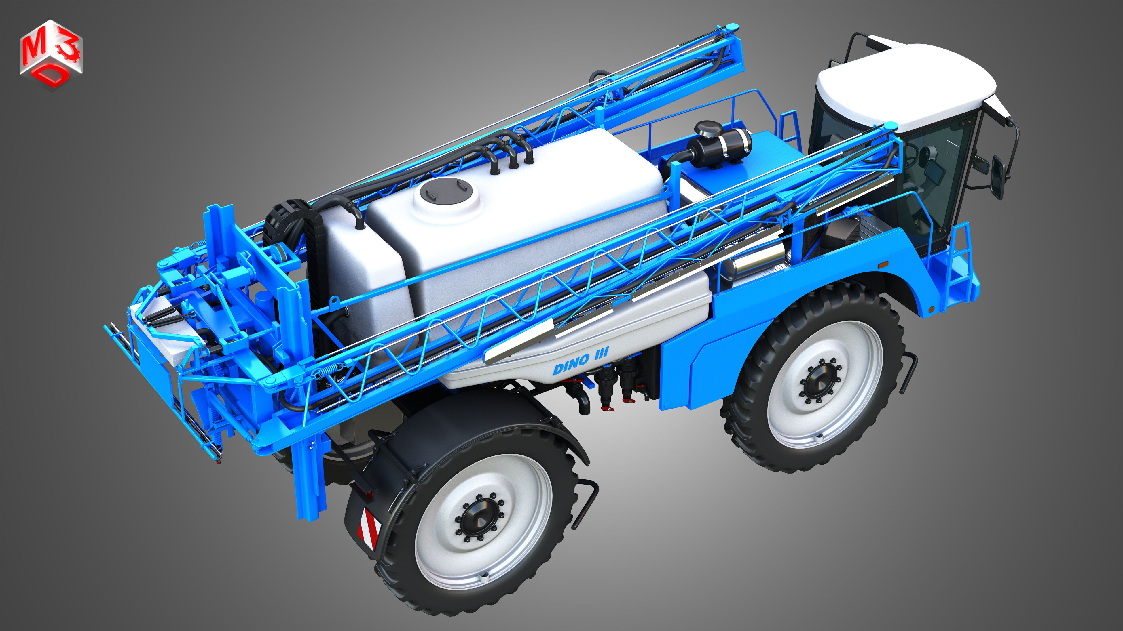 Dino3 Self-Propelled Sprayer - Open and Closed Arms 3D model | CGTrader