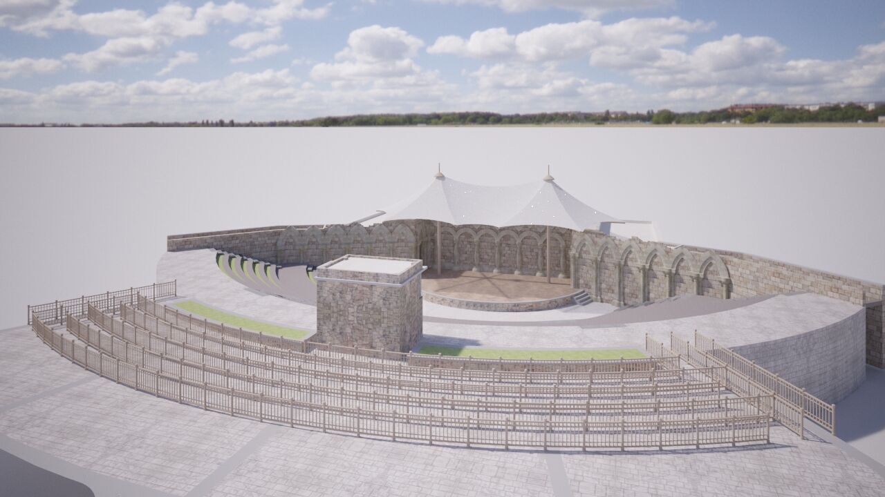 3D model Performance Stage Amphitheatre Live Concert VR / AR / low-poly ...