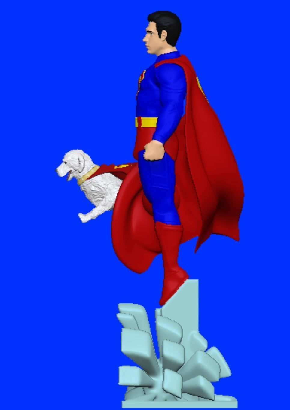 Superman and Krypto 2025 David Corenswet 3D model 3D printable | CGTrader