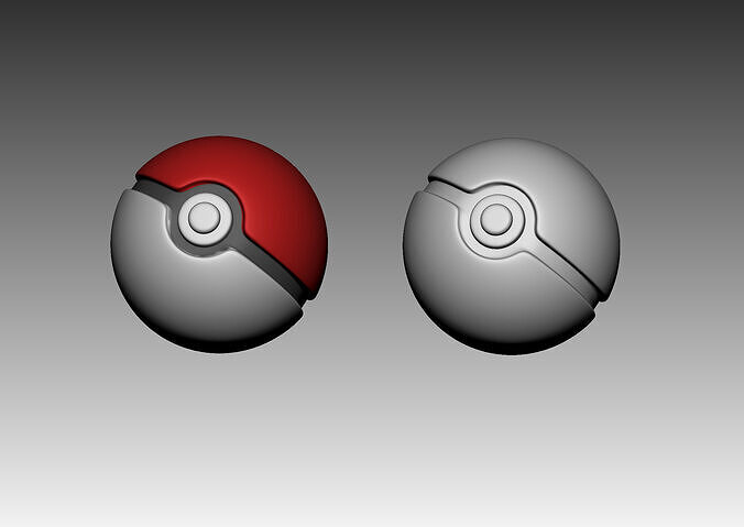 pokeBall 3D print free free 3D model 3D printable | CGTrader