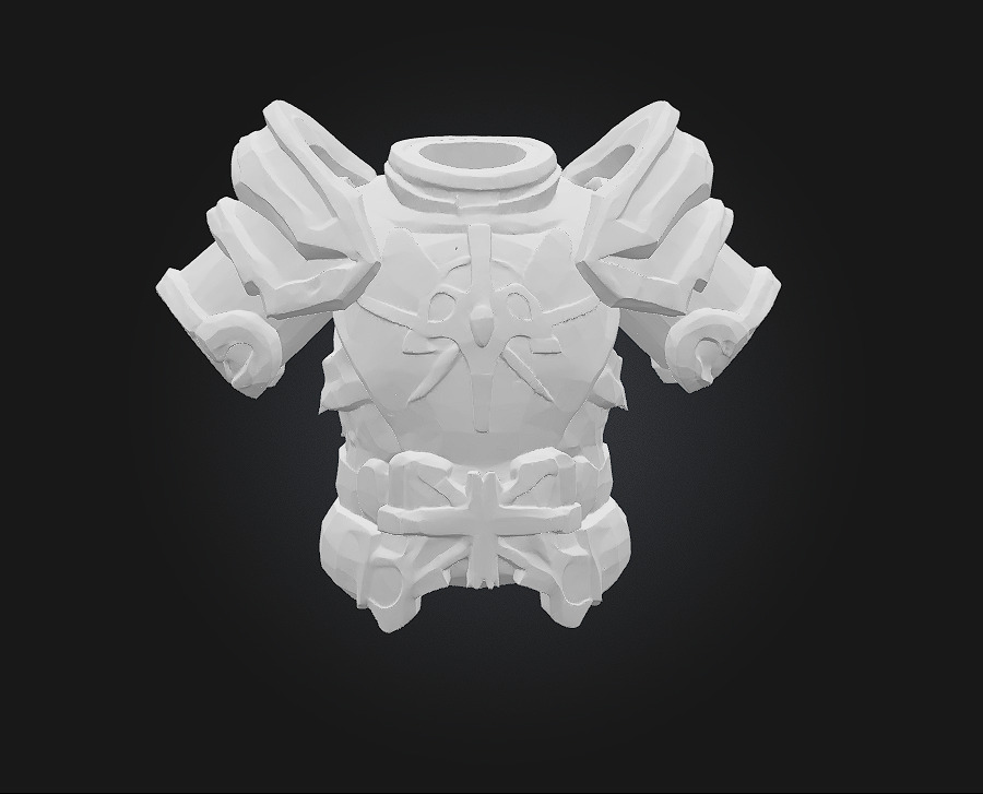 Golden Paladin Armor free 3D model | CGTrader