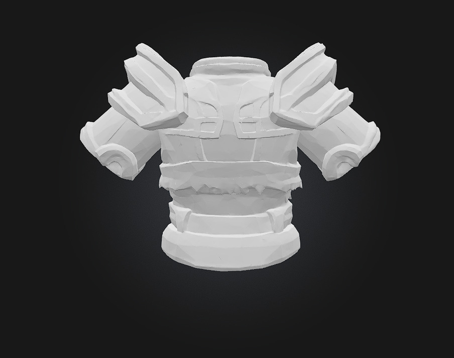 Golden Paladin Armor free 3D model | CGTrader