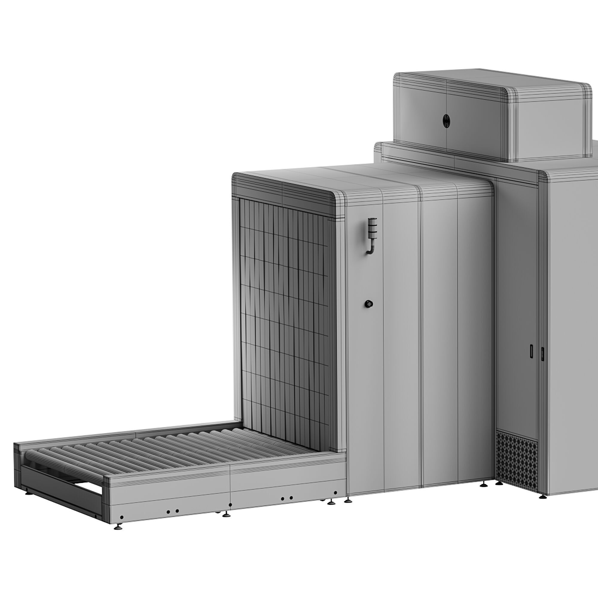 HP-SE150180D Large Dual View X-ray Screening System 3D model | CGTrader