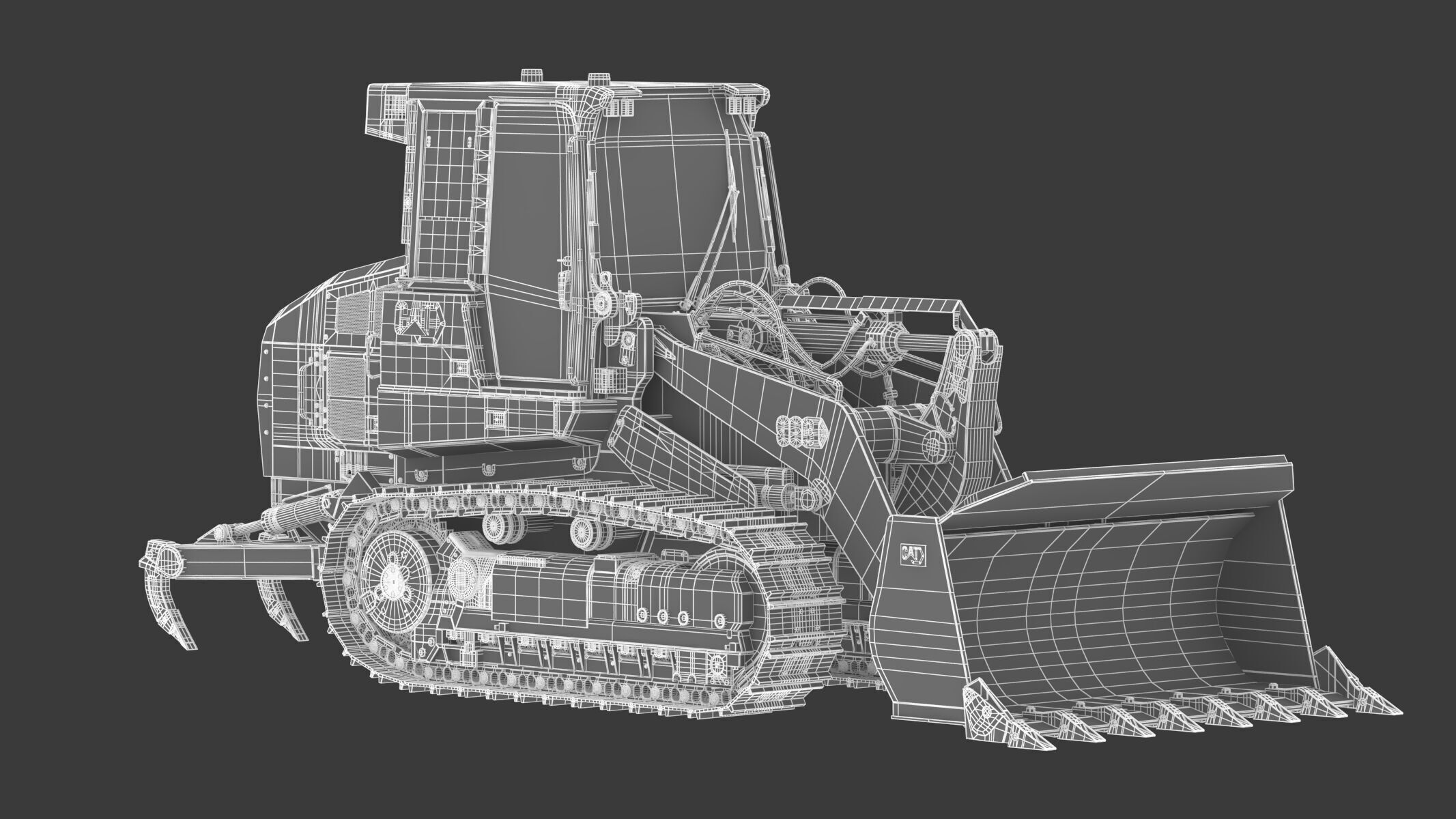 963 CAT Track Loader 3D model | CGTrader
