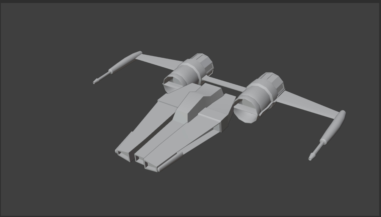 3D model stylized 3d starfighter 1 Game-Ready Sci-Fi Spaceship in ...