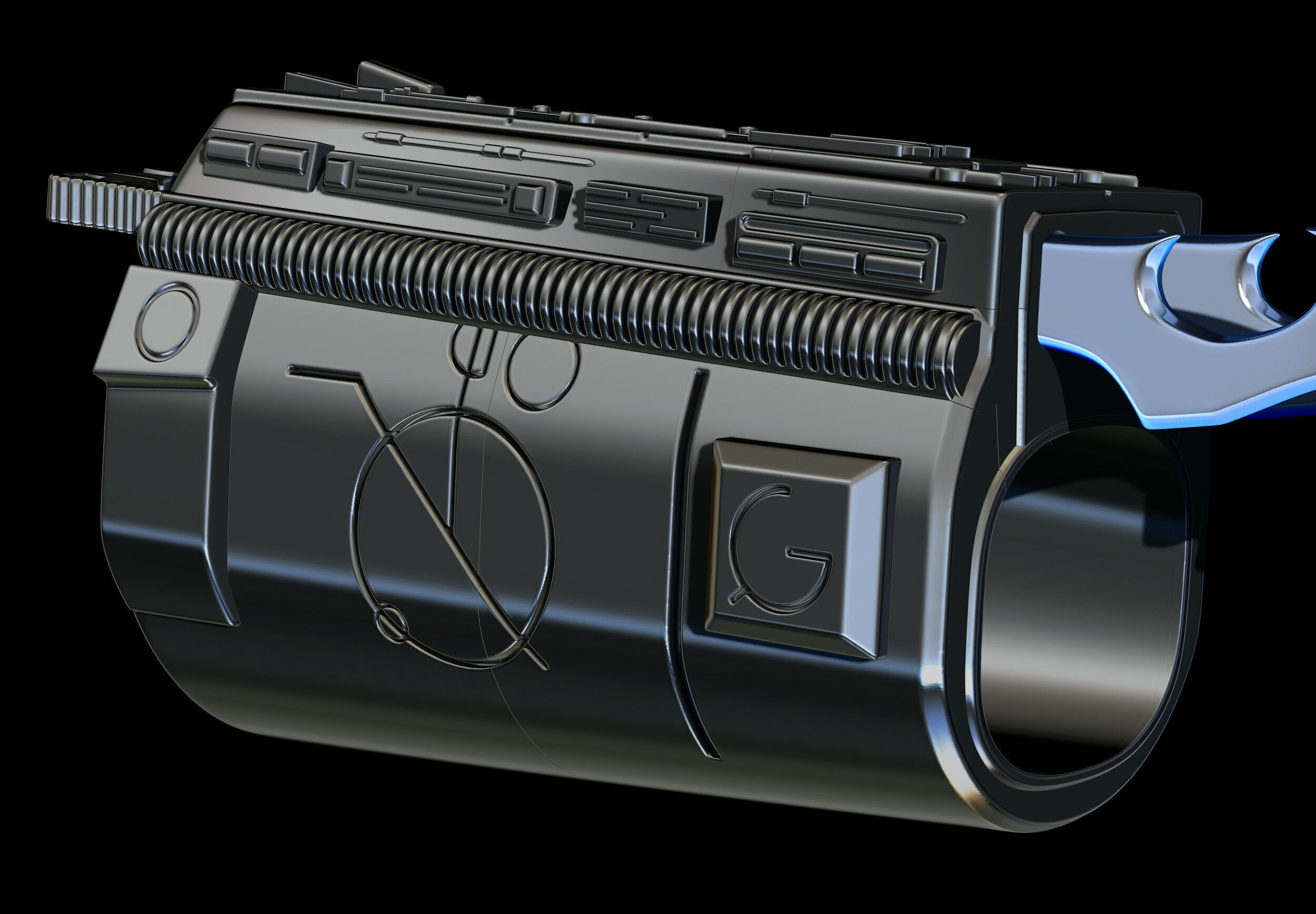 Predator Gauntlet Forearm Right removable blades scale 1 3D model 3D ...