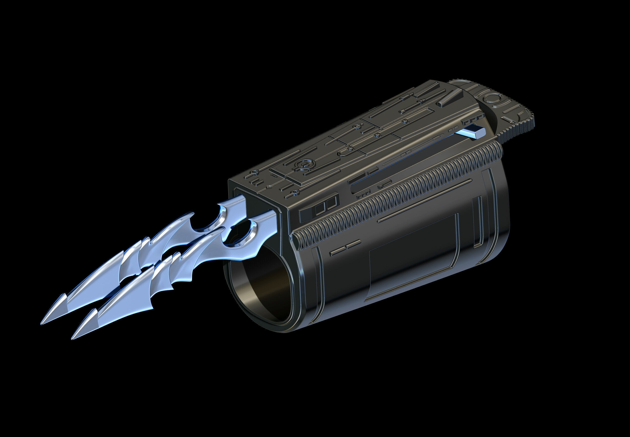 Predator Gauntlet Forearm Right removable blades scale 1 3D model 3D ...