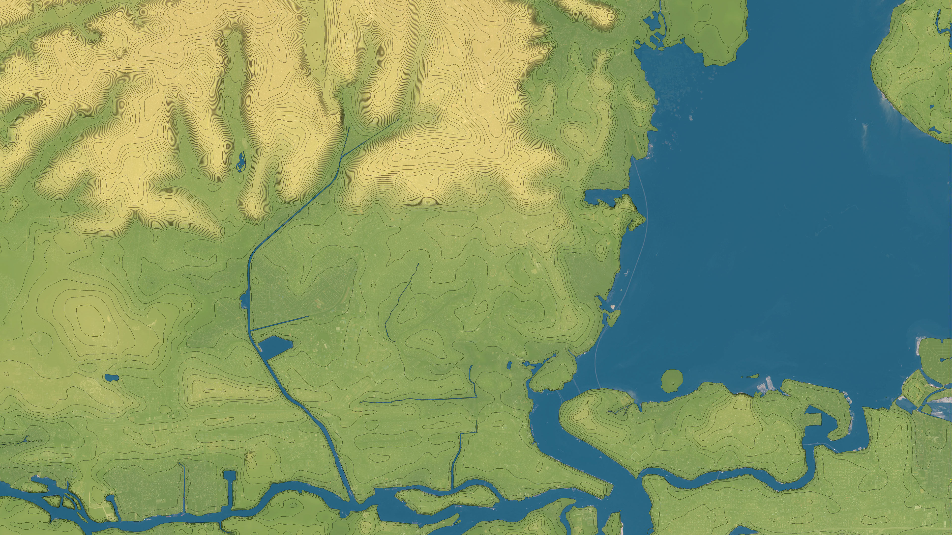 3D Model Collection Lagos - Topography Terrain 3D City Model VR / AR ...