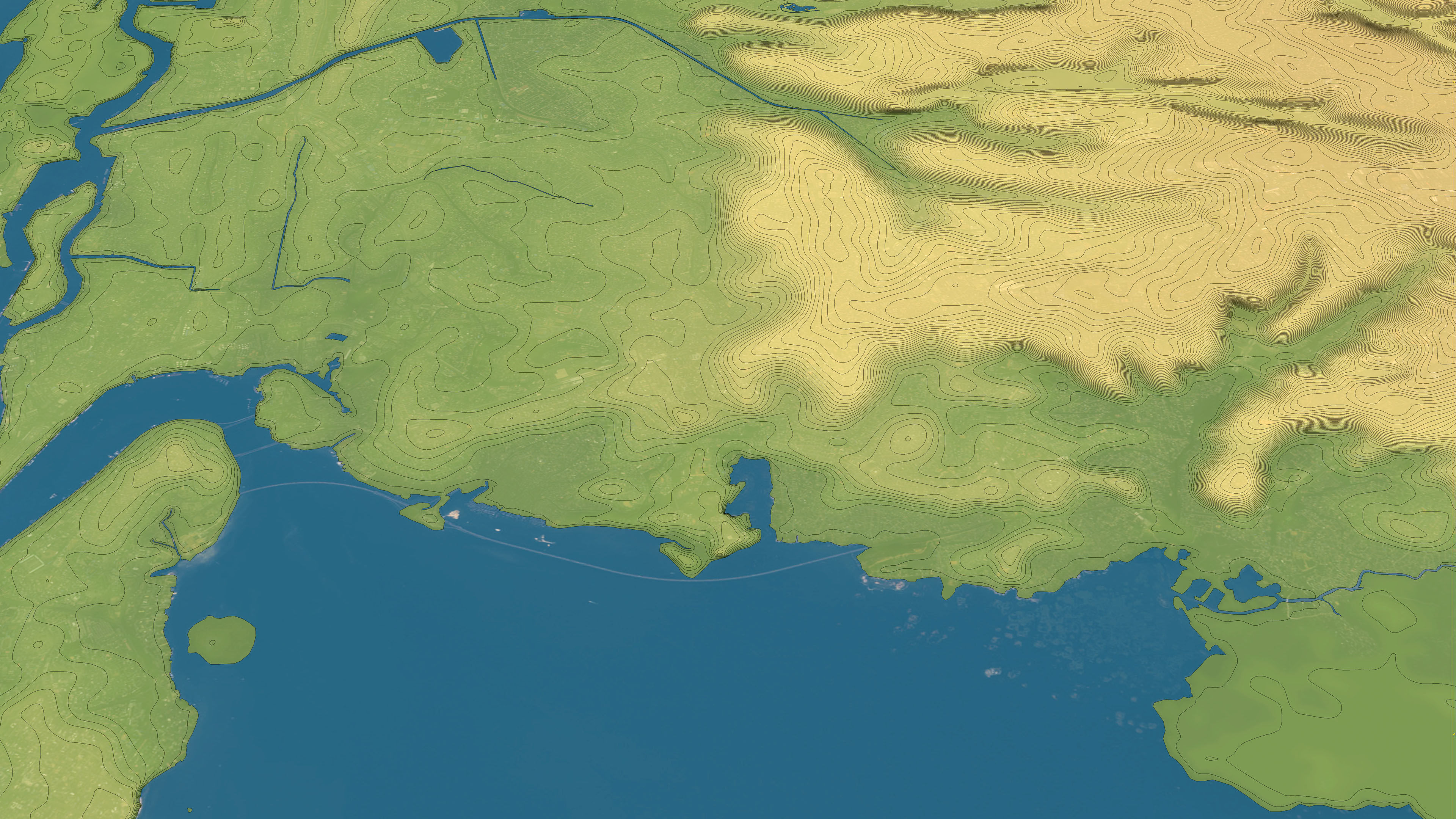 3D Model Collection Lagos - Topography Terrain 3D City Model VR / AR ...