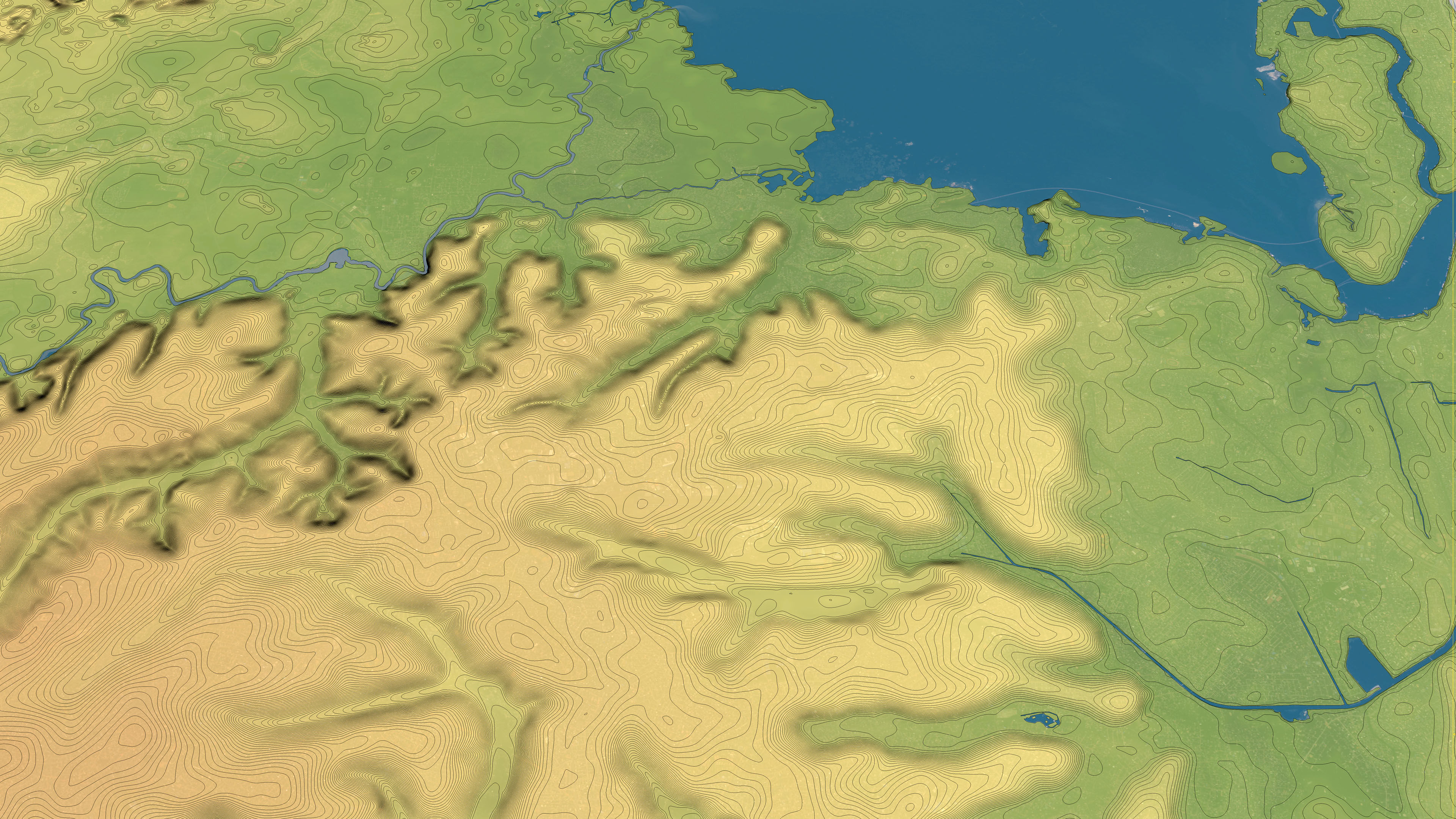 3D Model Collection Lagos - Topography Terrain 3D City Model VR / AR ...