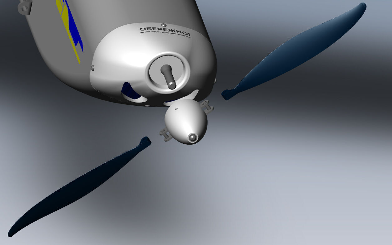 Ukrainian UAV GOR Tactical military reconnaissance drone 3D model ...