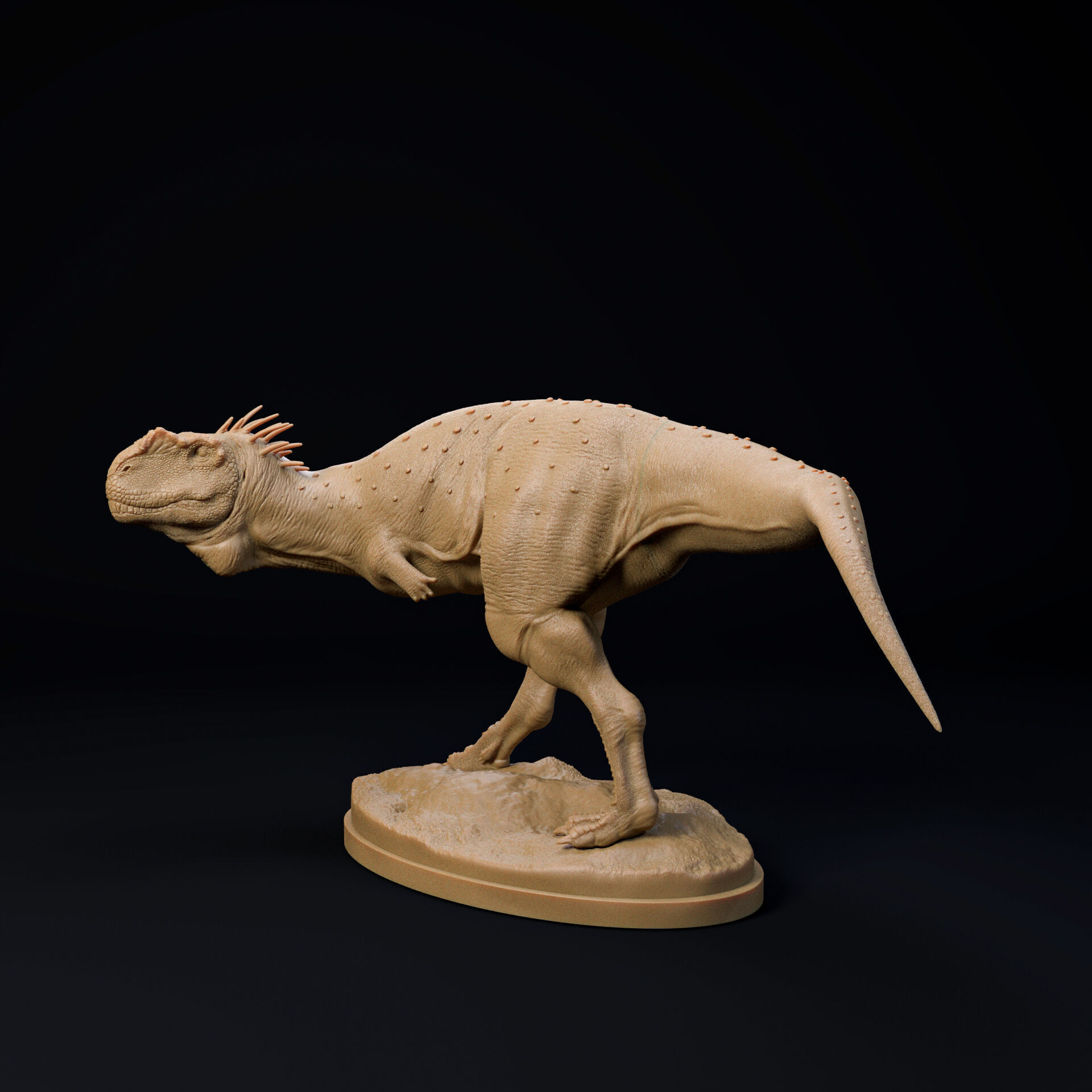 Rugops standing 1-35 scale pre-supported dinosaur FREE model free 3D ...