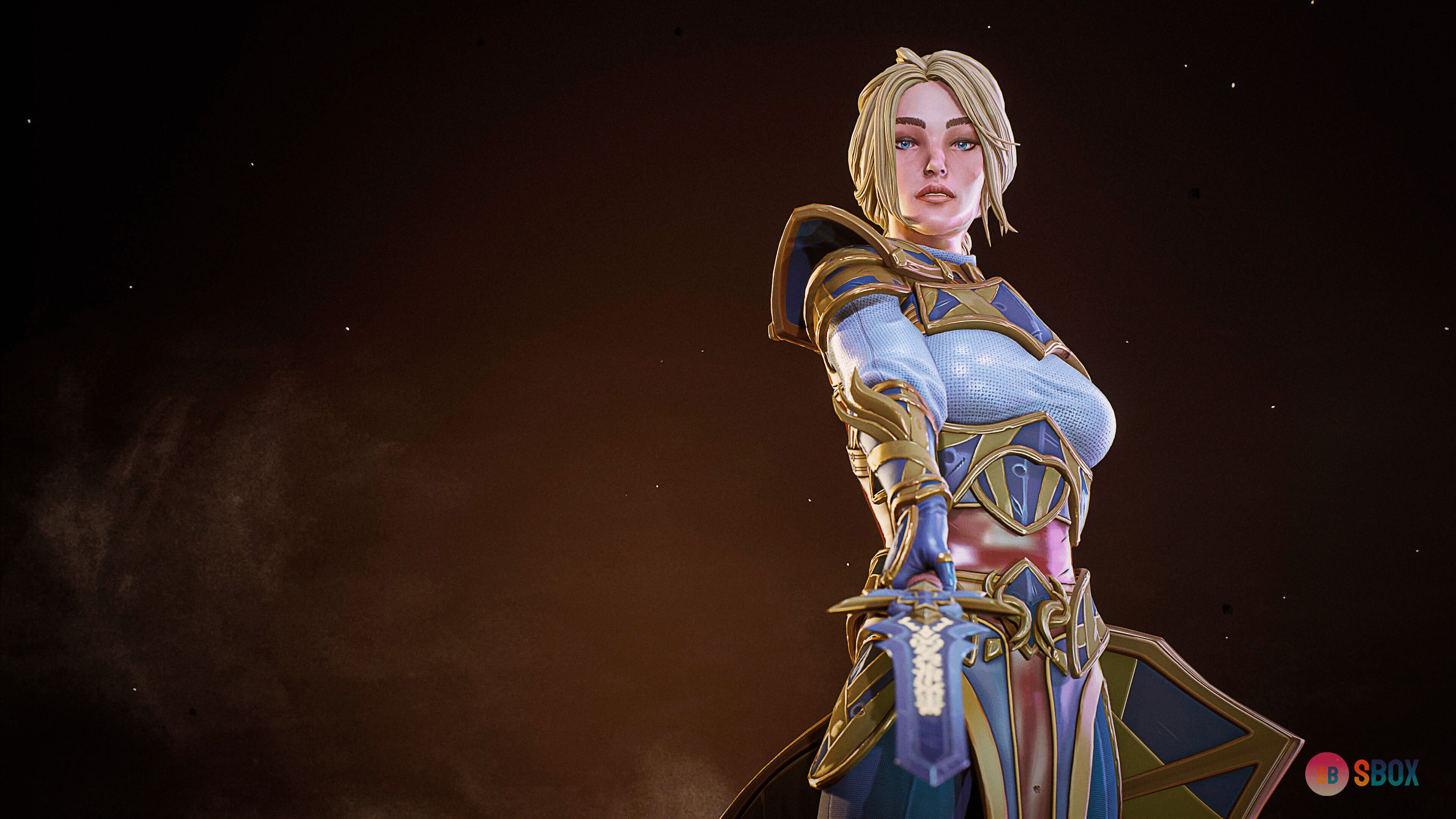3D model Paladin Girl VR / AR / low-poly | CGTrader