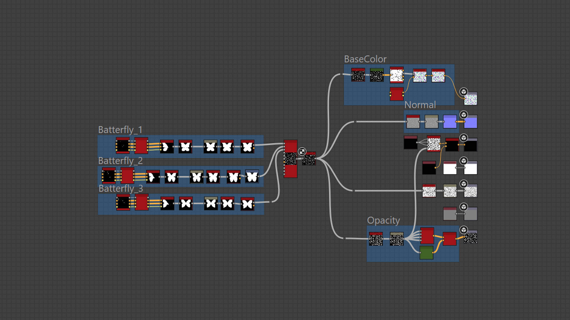 Texture Butterfly Glitter Substance PBR material and textures VR / AR ...