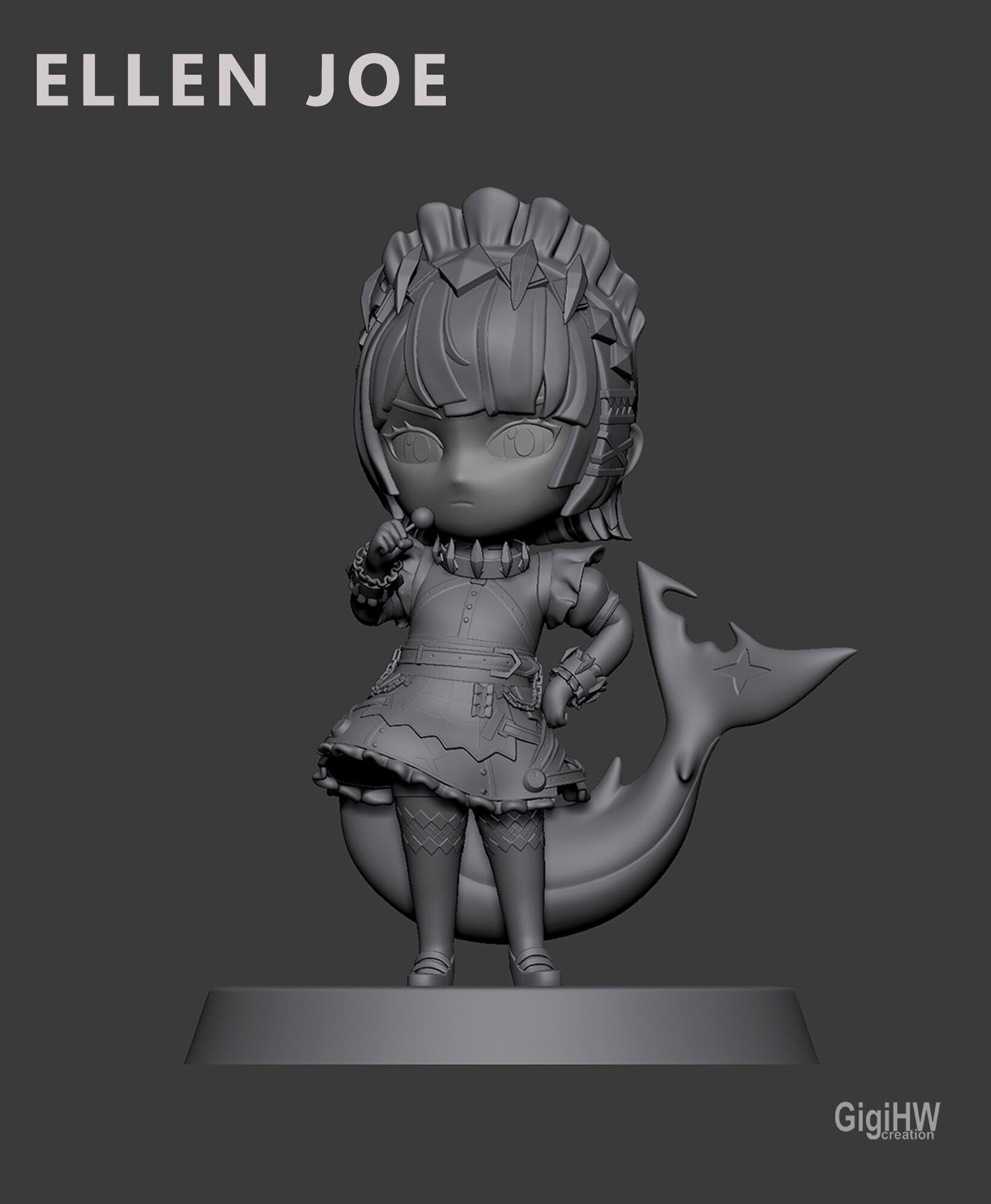 Ellen Joe zenless zone zero chibi 3D Print 3D model 3D printable | CGTrader