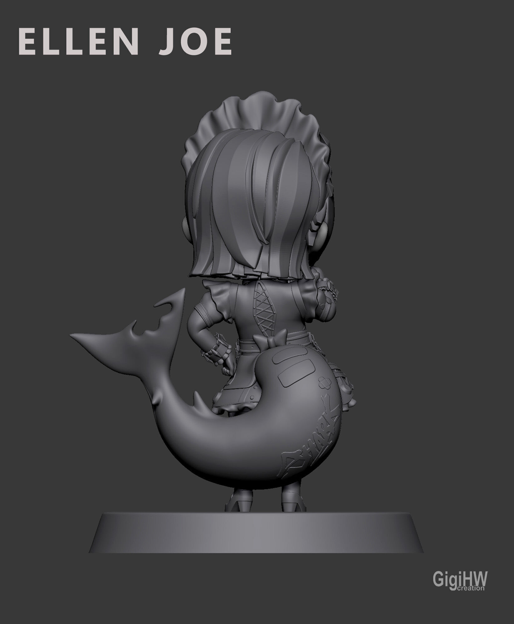 Ellen Joe zenless zone zero chibi 3D Print 3D model 3D printable | CGTrader