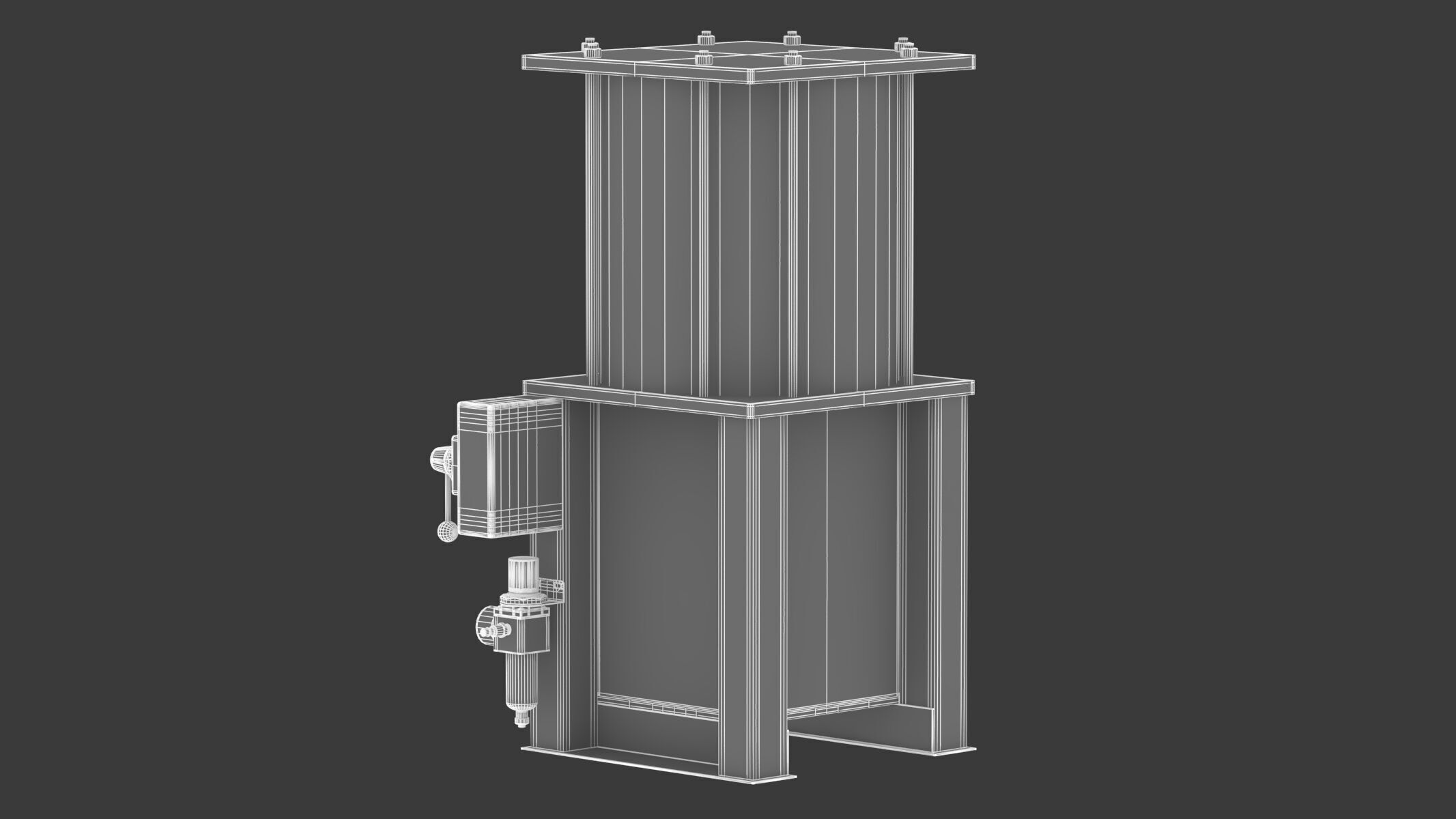Garage Pneumatic Oil Filter Crusher 3D model | CGTrader