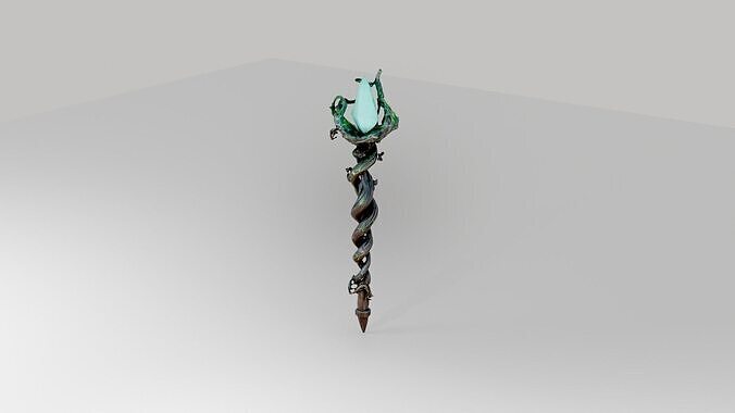 3D Fantasy Magical Staff Model 3D model | CGTrader