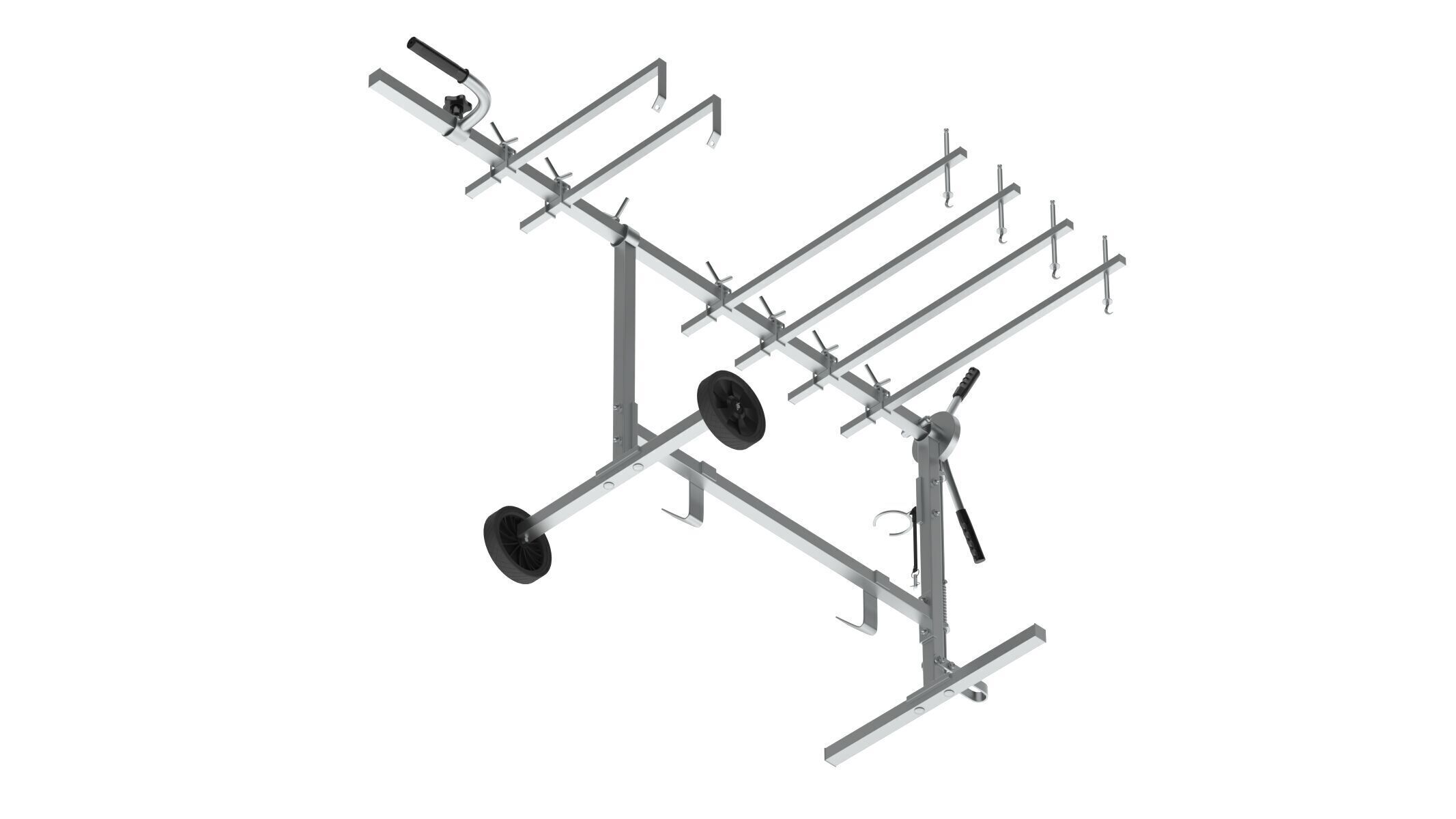 Garage Rotating Universal Panel Stand 3D model | CGTrader