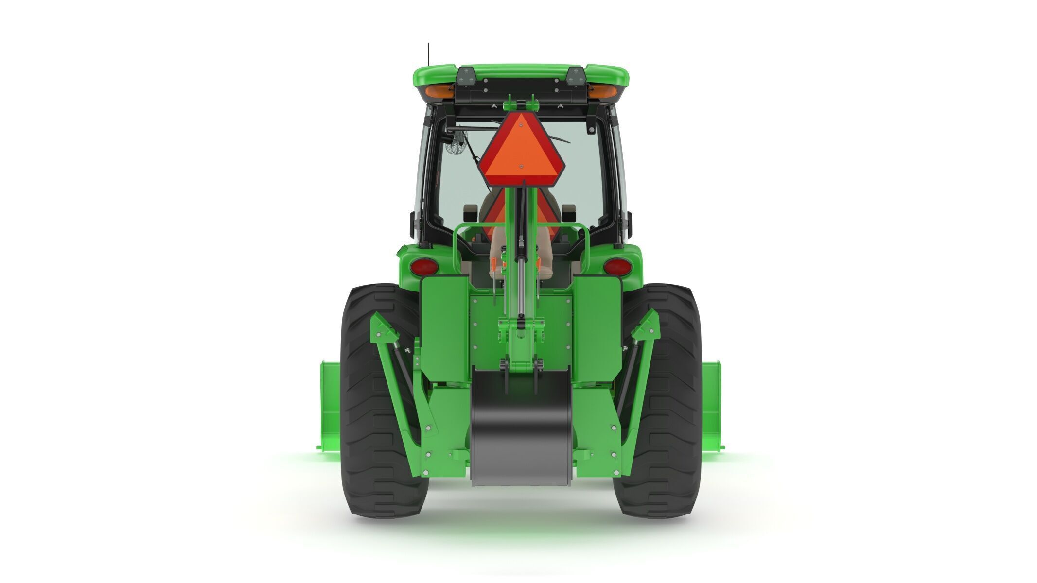 John Deere 4075r Compact Utility Tractor With Backhoe 3D model | CGTrader