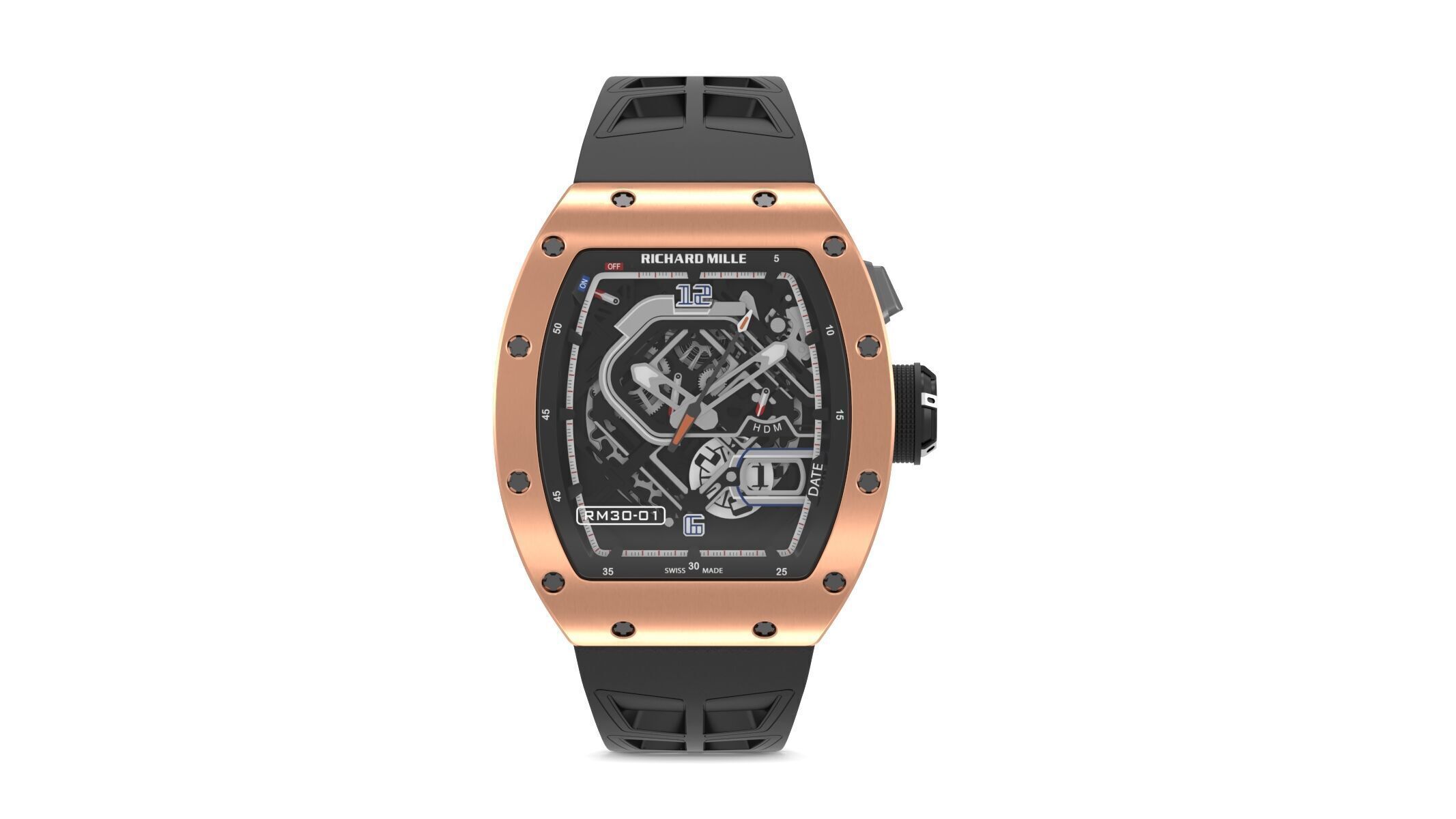 Richard Mille RM 30-01 Luxury Watch 3D model | CGTrader