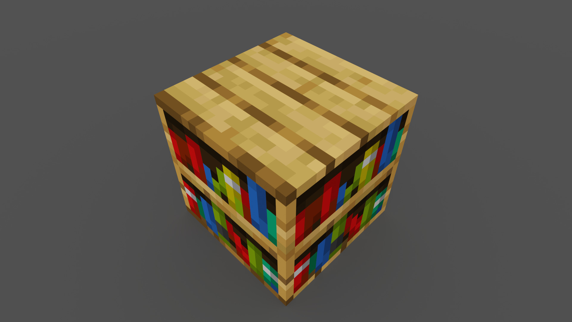 3D model MineCraft bookshelf VR / AR / low-poly | CGTrader
