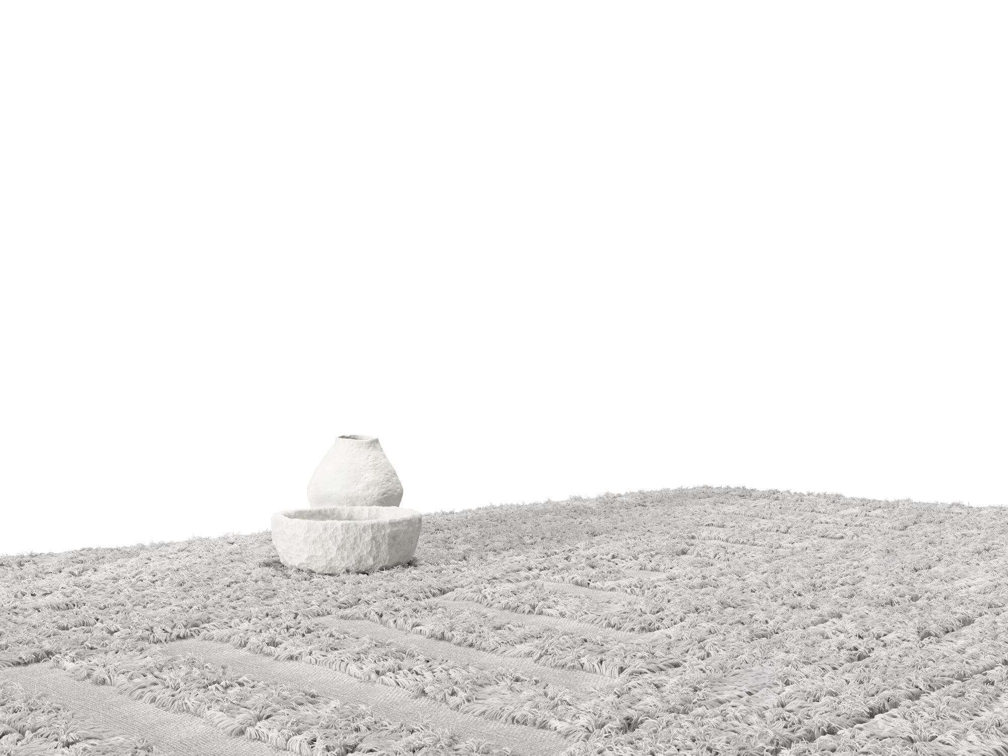 Wool Rug Maze shaggy for Fstorm render free 3D model | CGTrader