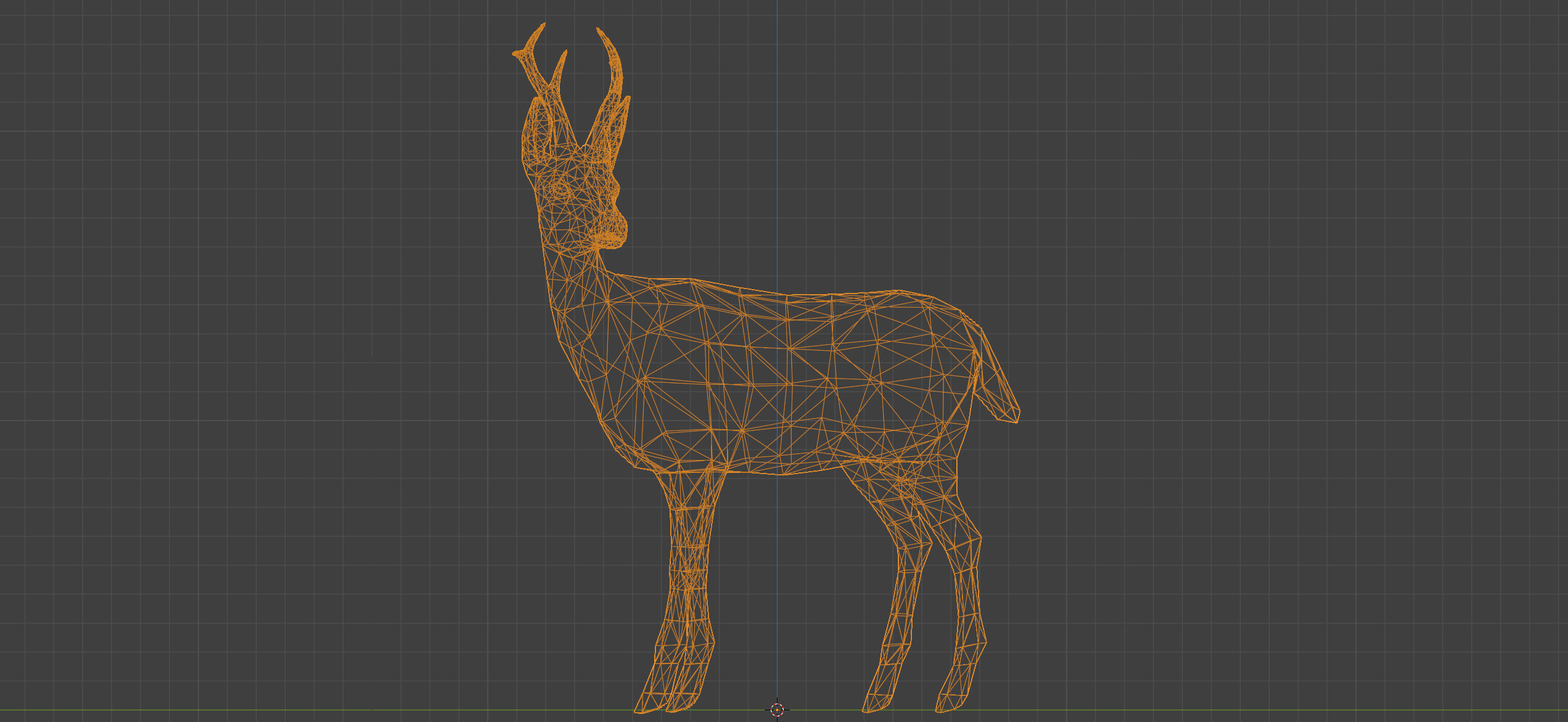 Gold Deer Statue - The Witcher 3 Wild Hunt free VR / AR / low-poly 3D ...