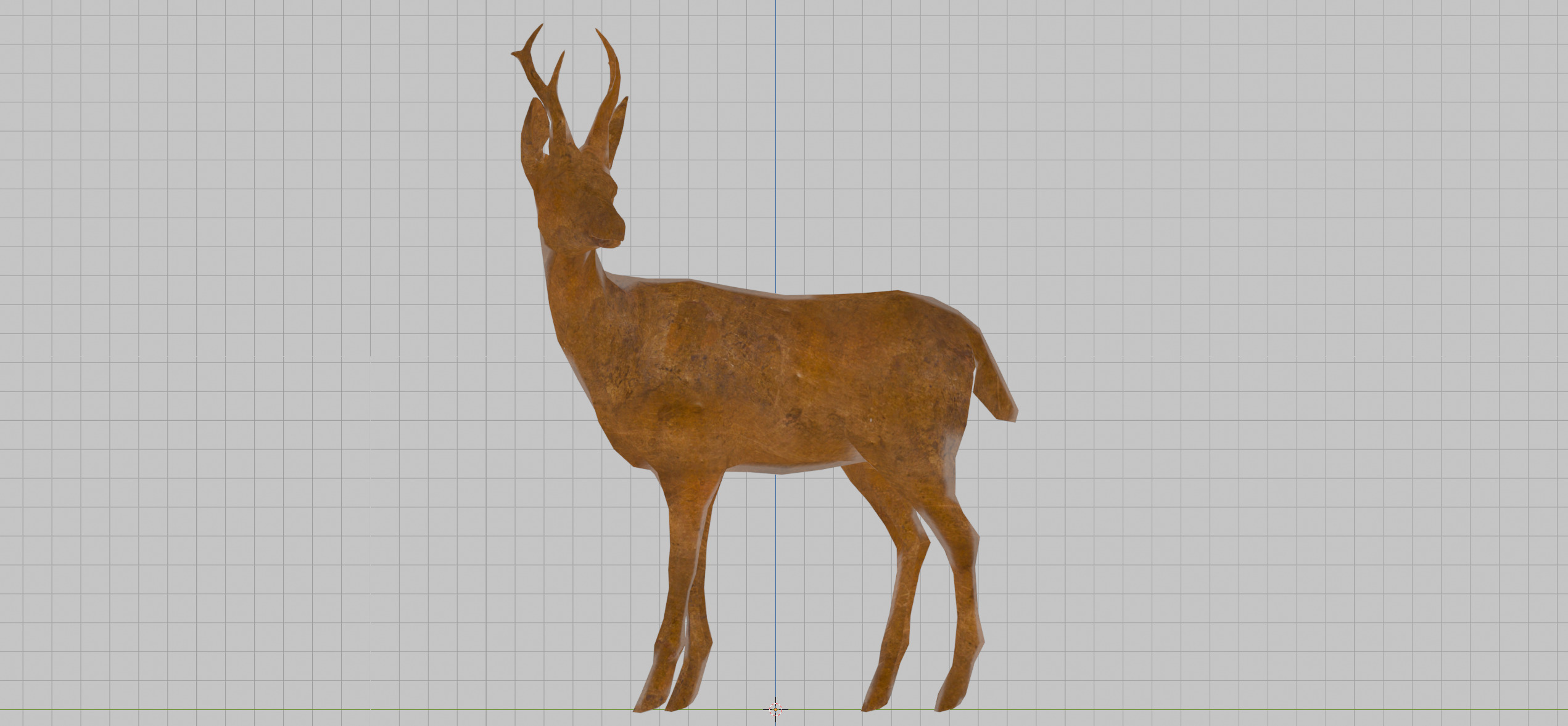 Gold Deer Statue - The Witcher 3 Wild Hunt free VR / AR / low-poly 3D ...