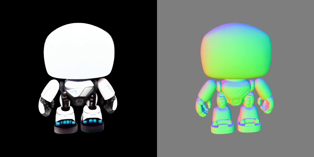 sleek and modern cute robot glossy white body glowing blue eyes free VR ...