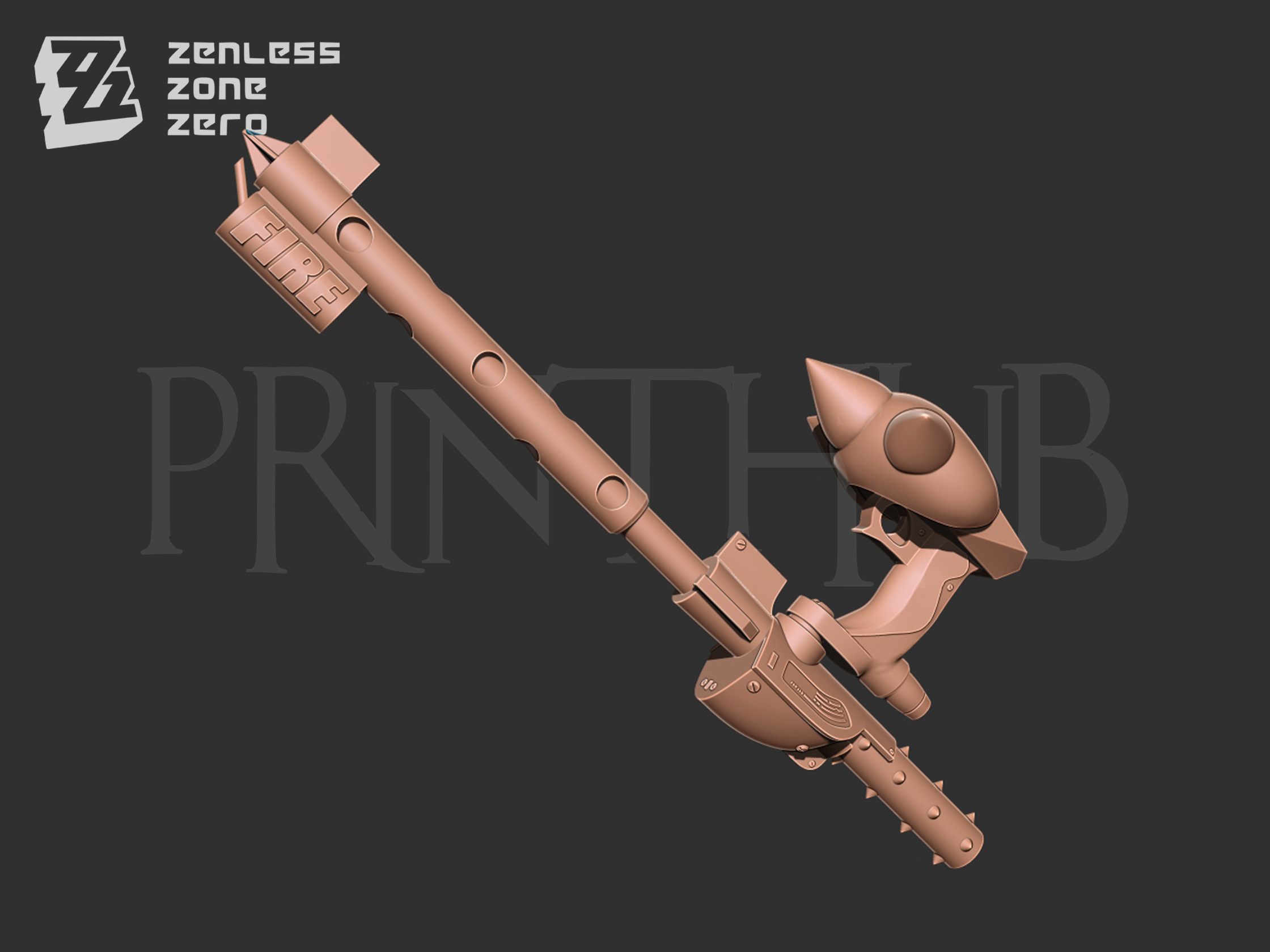 Burnice white Flamethrower Tank - Zenless zone zero 3D model 3D ...
