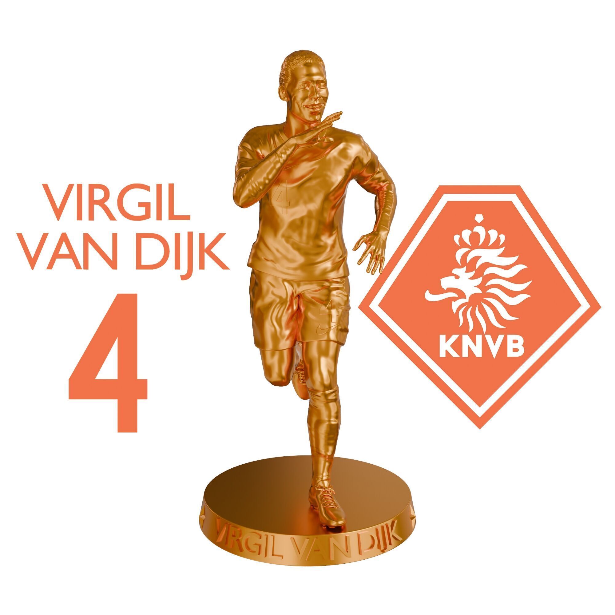 VIRGIL VAN DIJK-NETHERLANDS-LIVERPOOL FOOTBALL PLAYER 3D PRINT 3D model ...