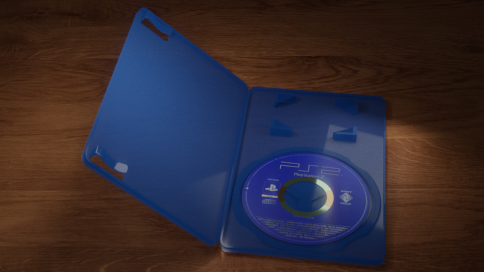 PS2 Game Case with Disc 3D Model 3D model animated | CGTrader